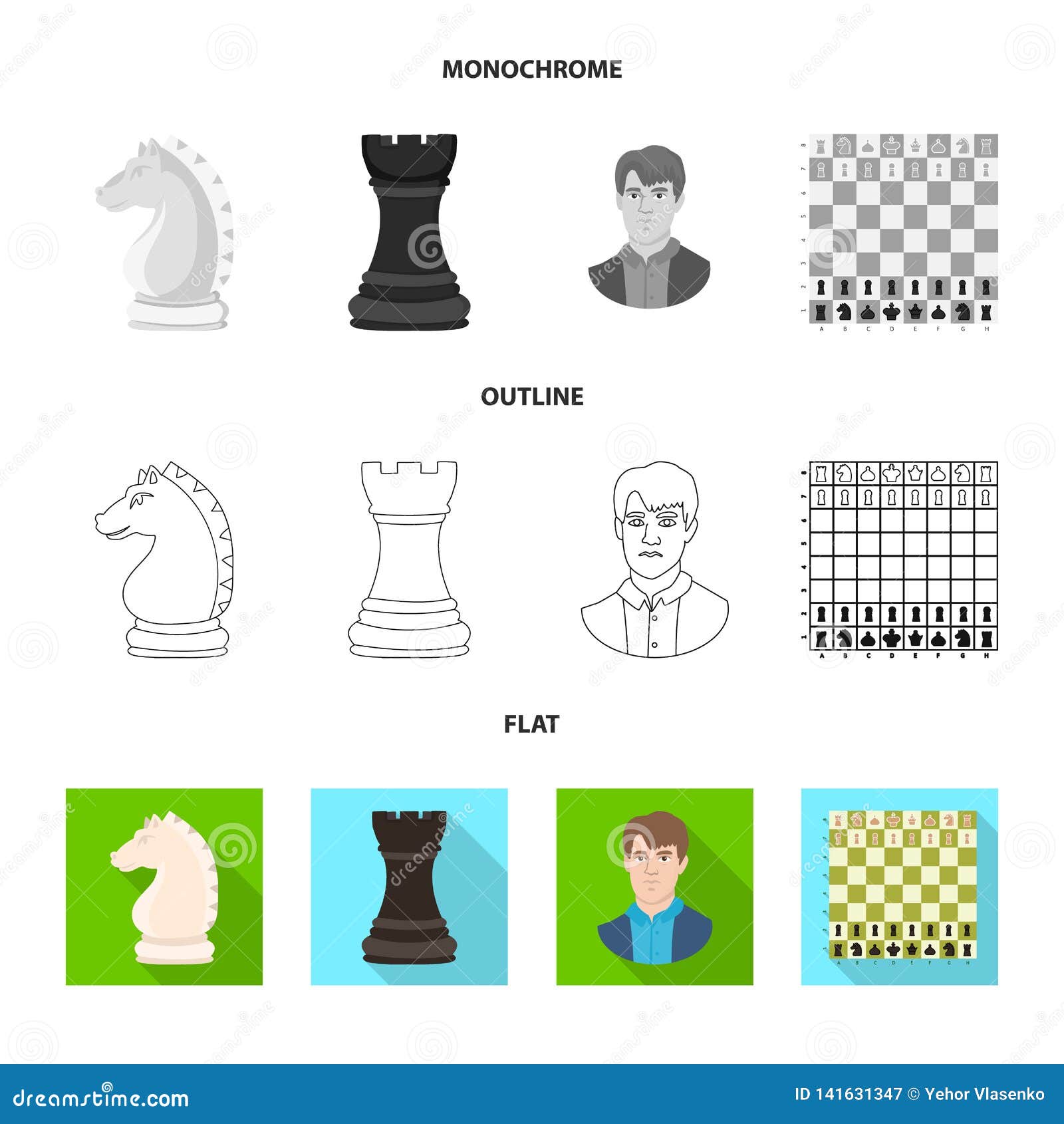 Vector Design of Checkmate and Thin Logo. Set of Checkmate and Target ...