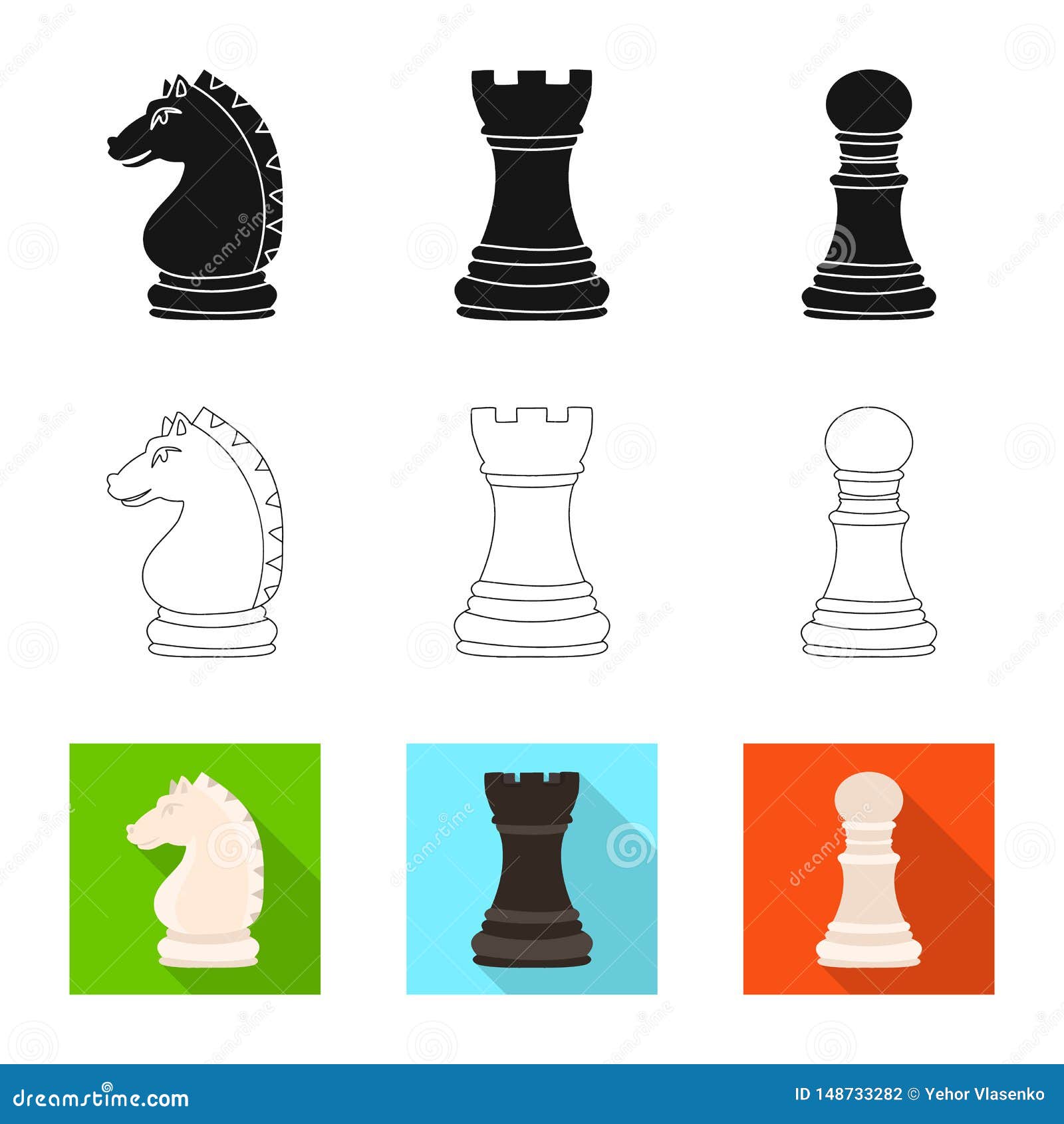 Isolated Object of Checkmate and Thin Symbol. Collection of Checkmate ...