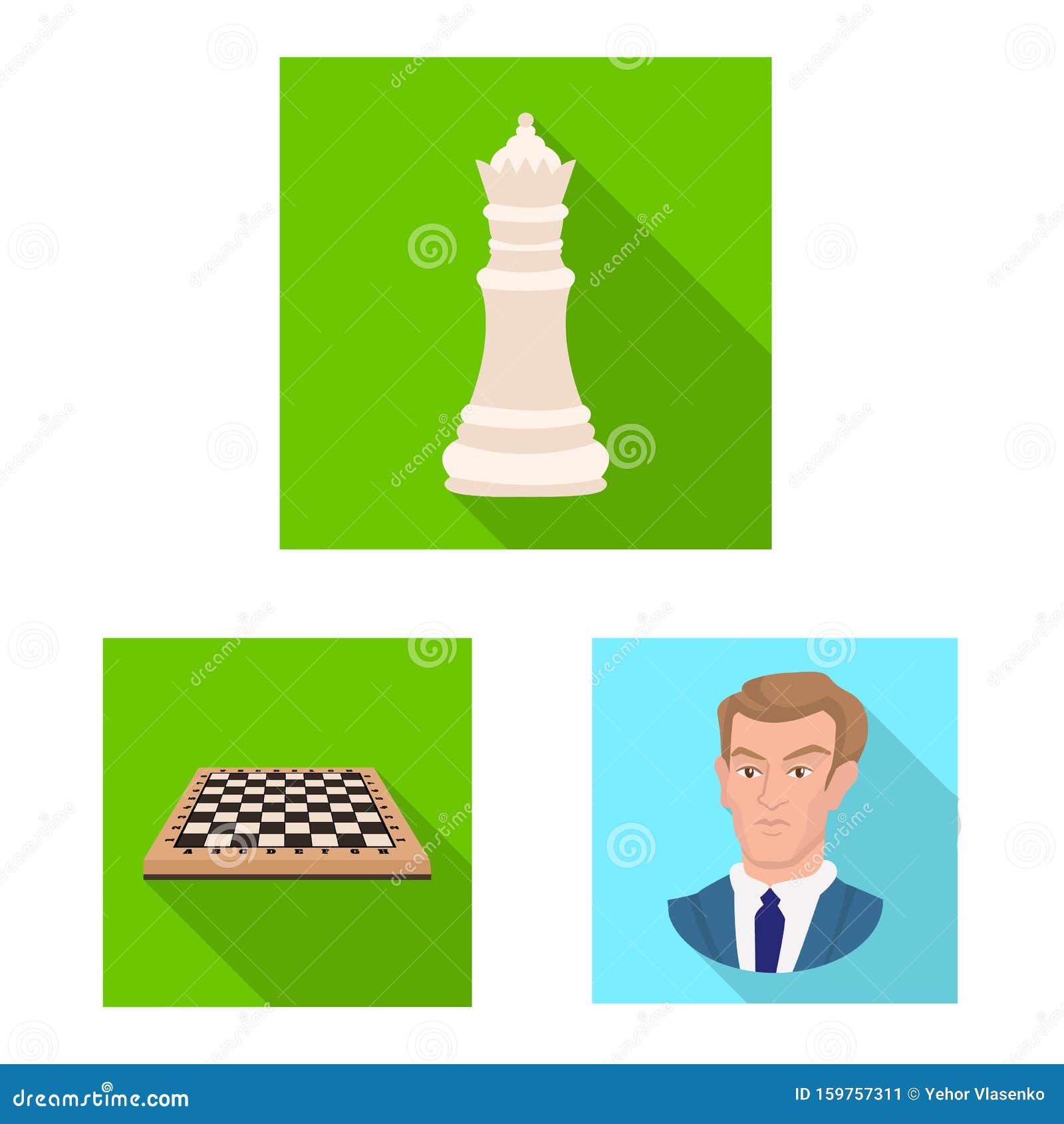 Vector Design of Checkmate and Thin Sign. Set of Checkmate and Target ...