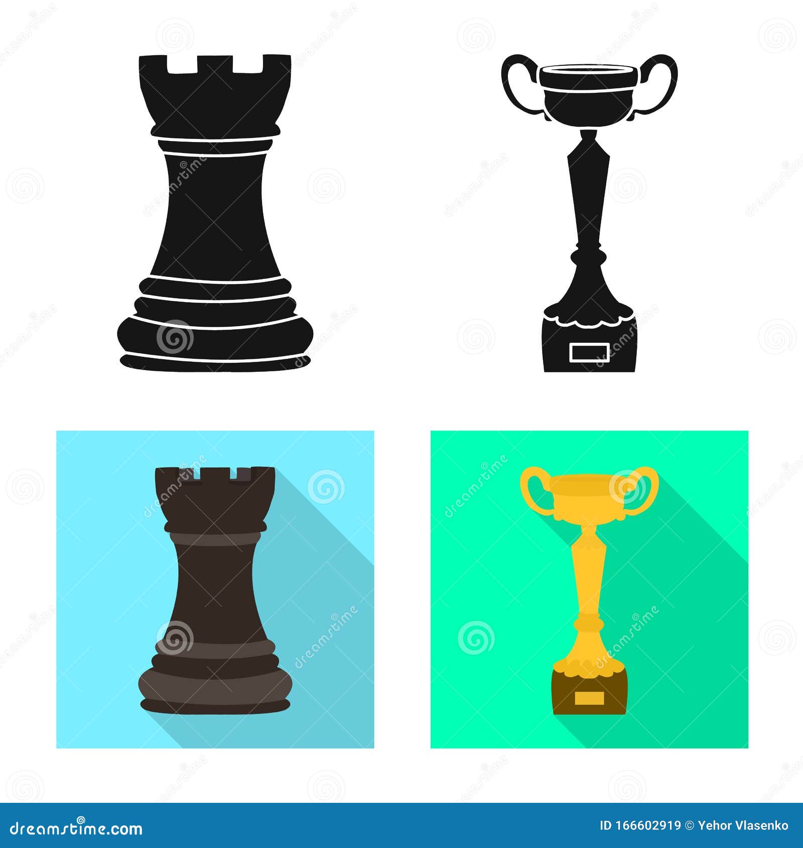 Vector Design of Checkmate and Thin Sign. Set of Checkmate and Target ...