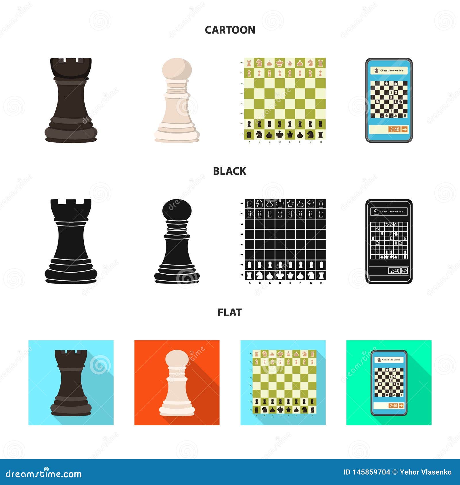 Isolated Object of Checkmate and Thin Symbol. Collection of Checkmate ...