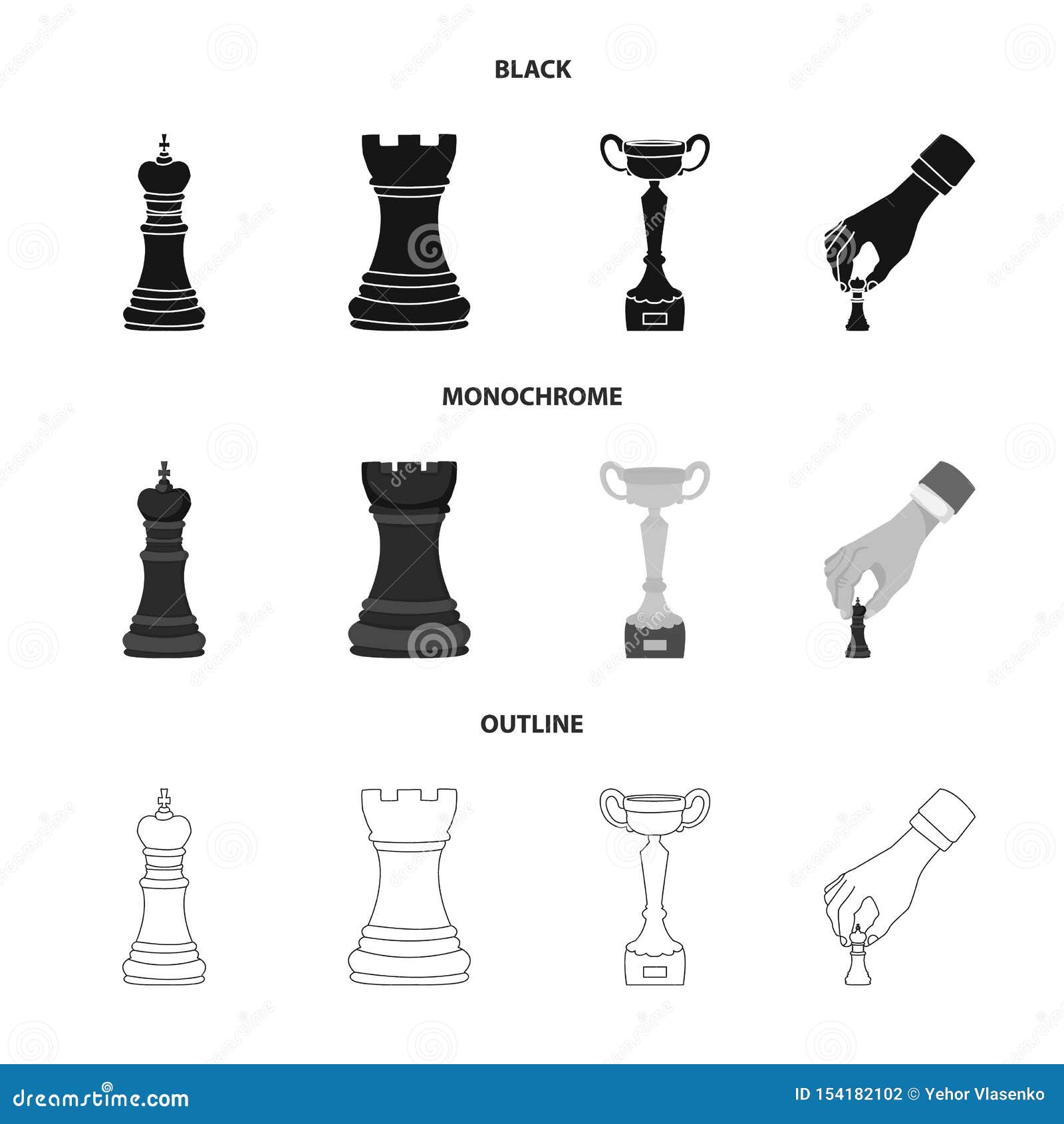 Vector Design of Checkmate and Thin Sign. Set of Checkmate and Target ...