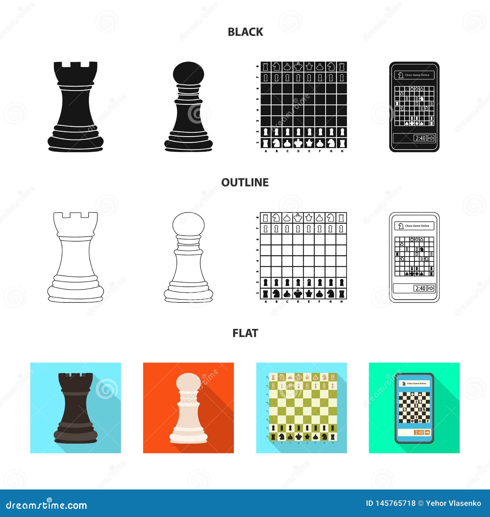 Isolated Object of Checkmate and Thin Symbol. Collection of Checkmate ...