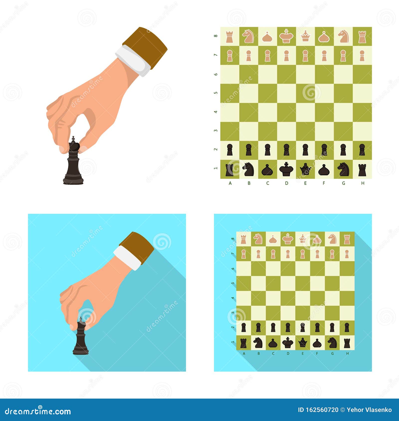 Vector Design of Checkmate and Thin Symbol. Collection of Checkmate and ...