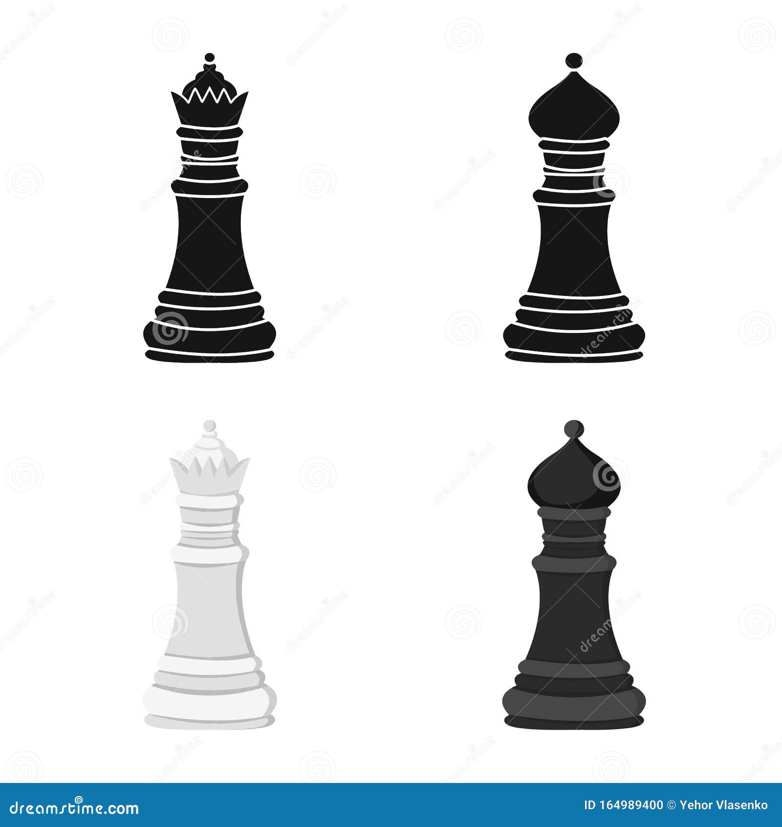 Vector Design of Checkmate and Thin Symbol. Collection of Checkmate and ...