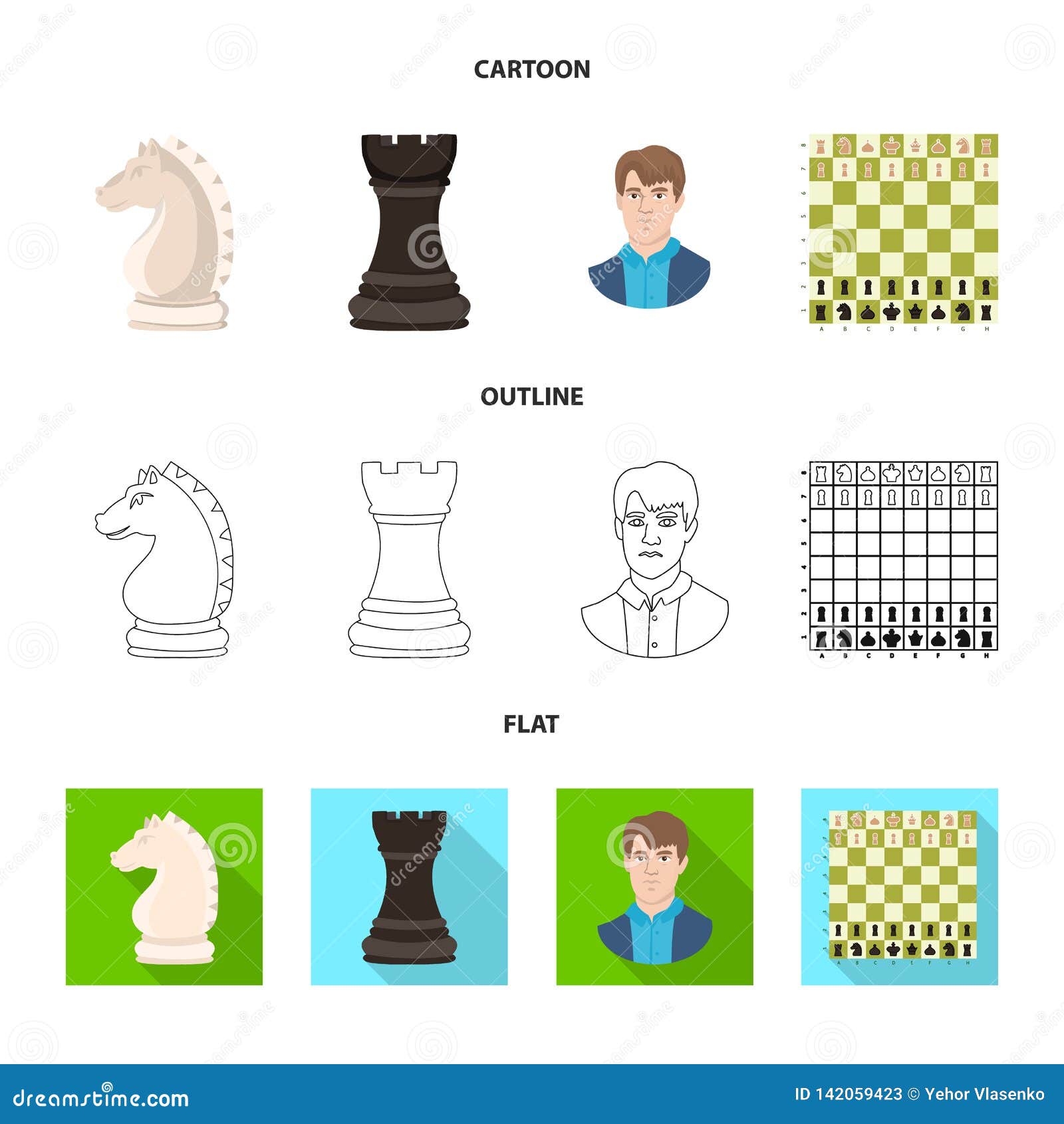 Vector Design of Checkmate and Thin Symbol. Set of Checkmate and Target ...