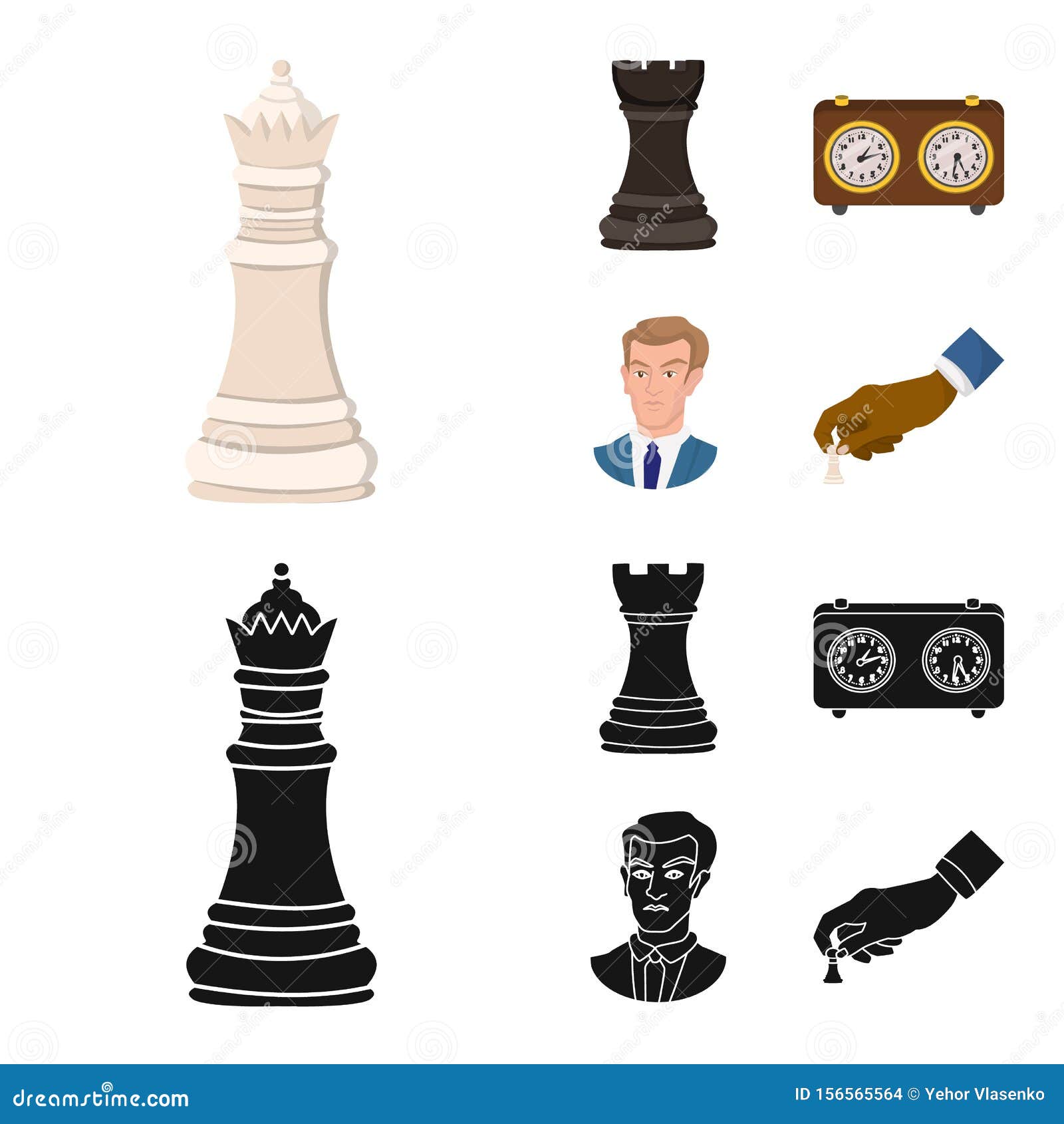 Vector Design of Checkmate and Thin Symbol. Set of Checkmate and Target ...