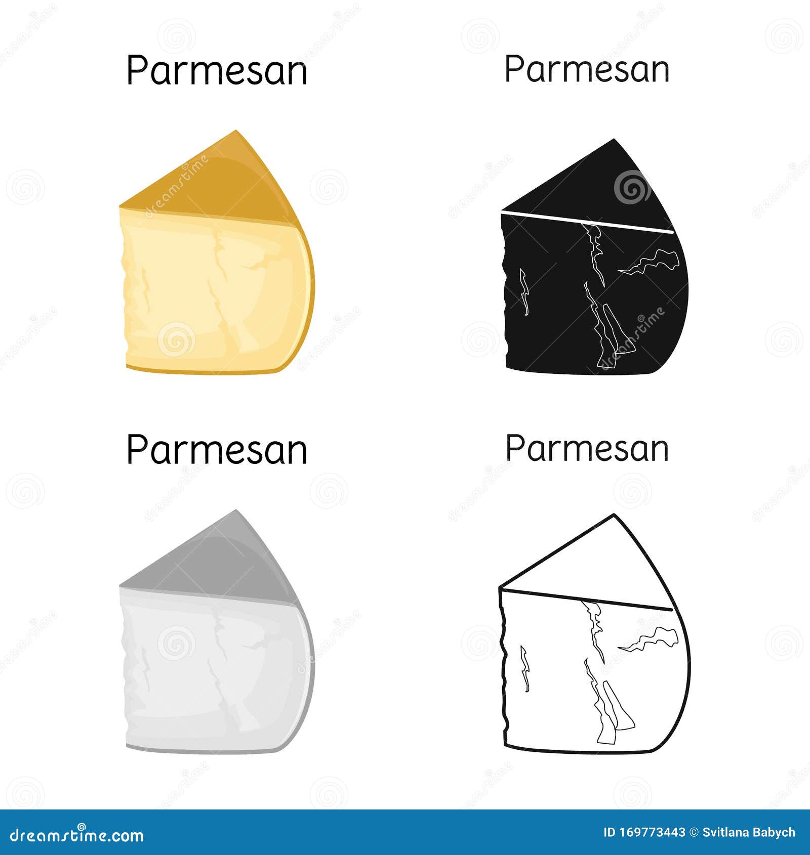 Vector Design of Cheese and Parmesan Symbol. Graphic of Cheese and ...