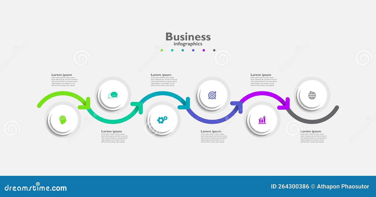 Vector Design Circular Timeline Infographic Business for Abstract ...
