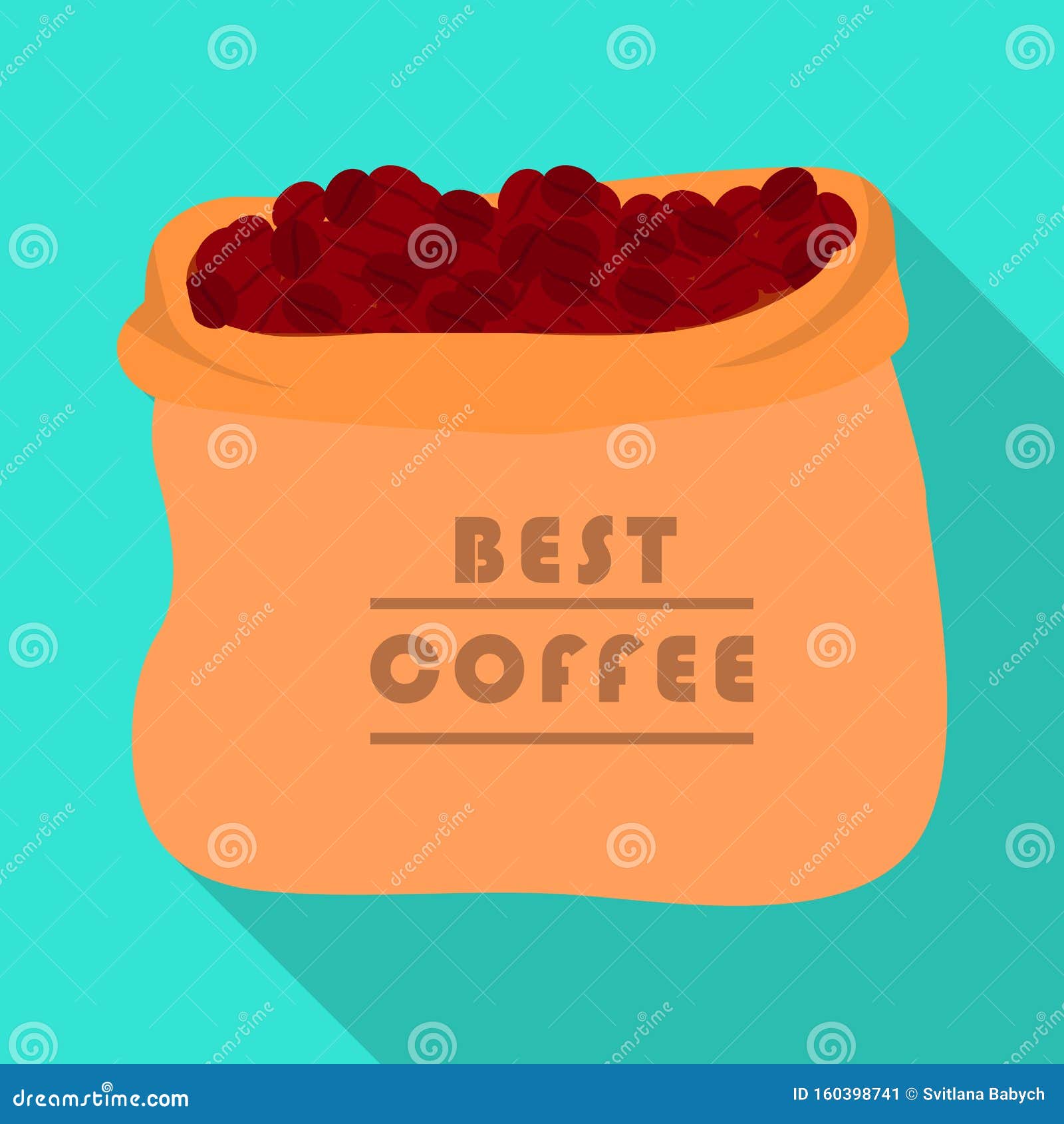 Vector Design of Coffee and Bag Logo. Web Element of Coffee and Pack ...