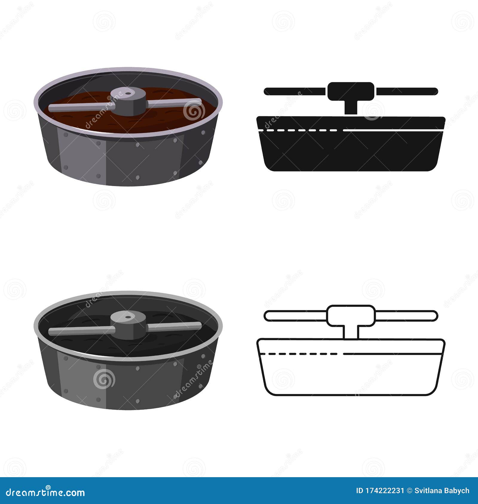 Vector Design of Coffee and Roaster Icon. Collection of Coffee and ...