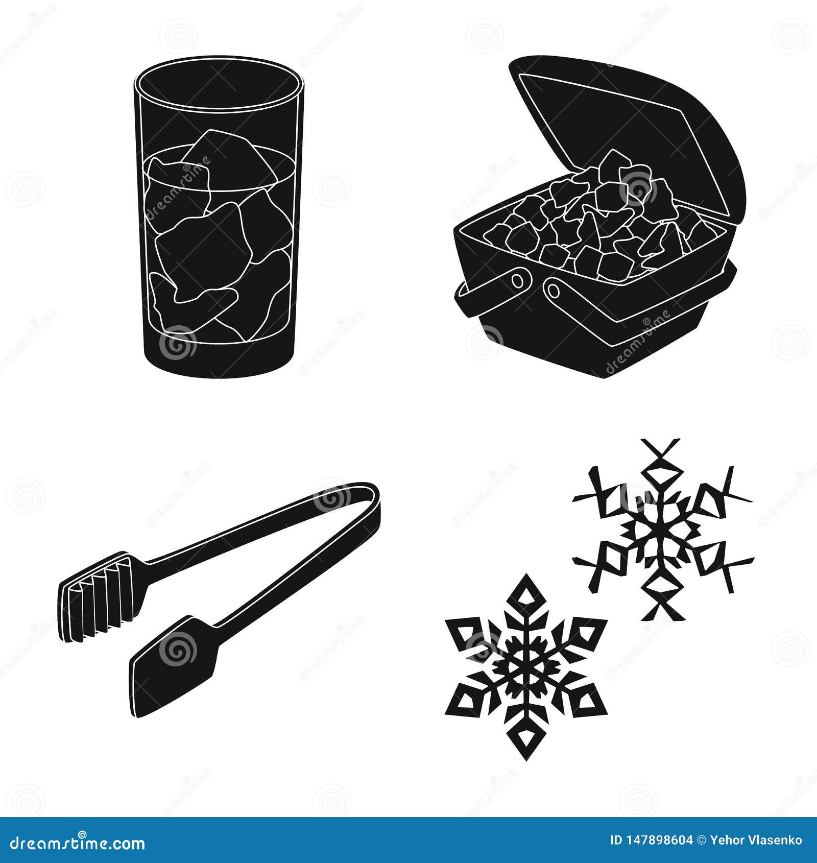 Isolated Object of Cold and Transparent Sign. Set of Cold and Water ...