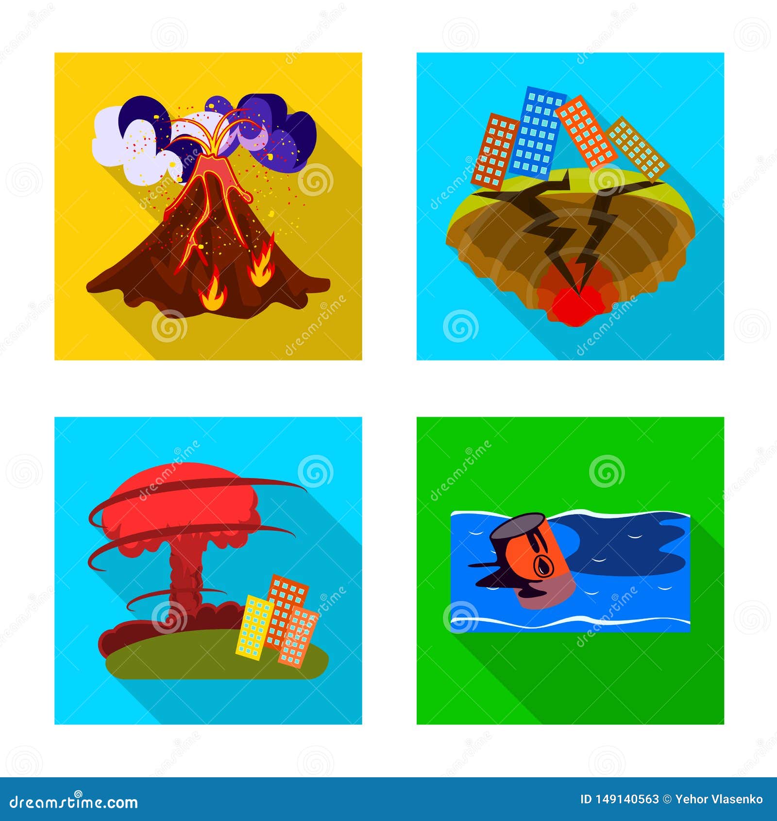 Vector Design of Collapse and Environment Icon. Set of Collapse and ...