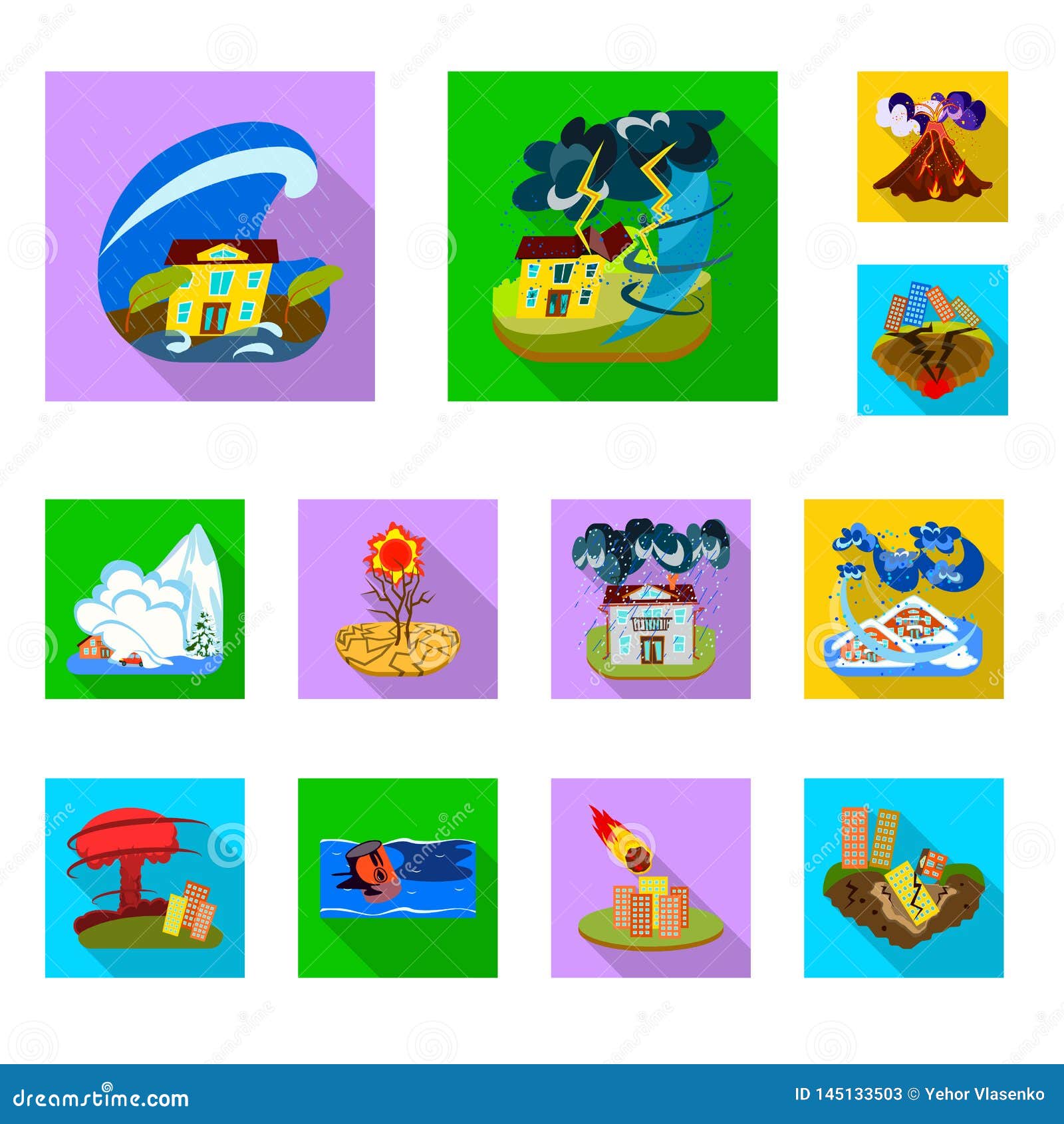 Isolated Object of Collapse and Environment Symbol. Set of Collapse and ...