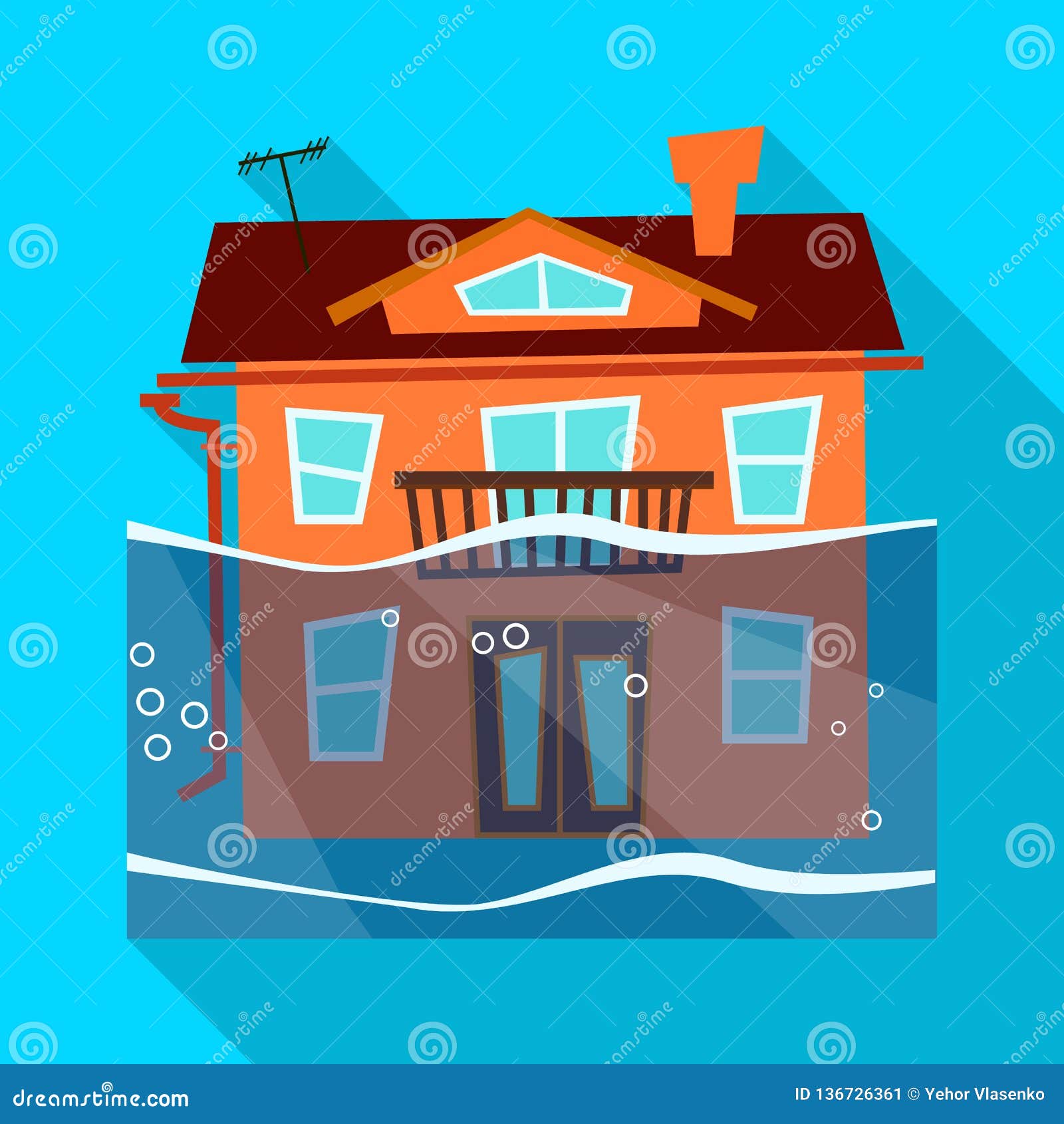 Vector Design of Collapse and Environment Symbol. Collection of ...