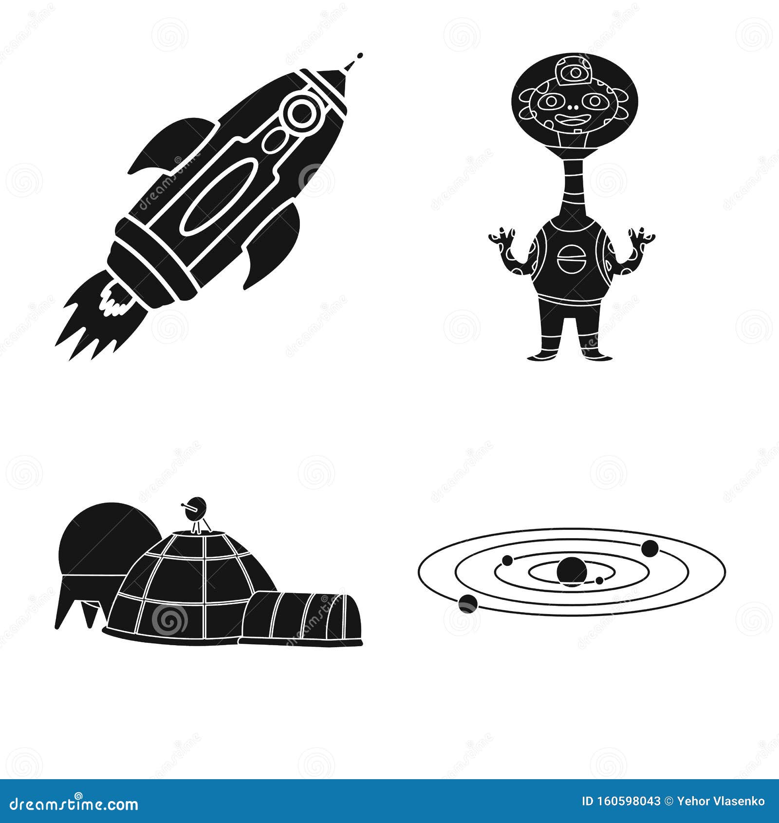 Vector Design of Colonization and Sky Symbol. Set of Colonization and ...