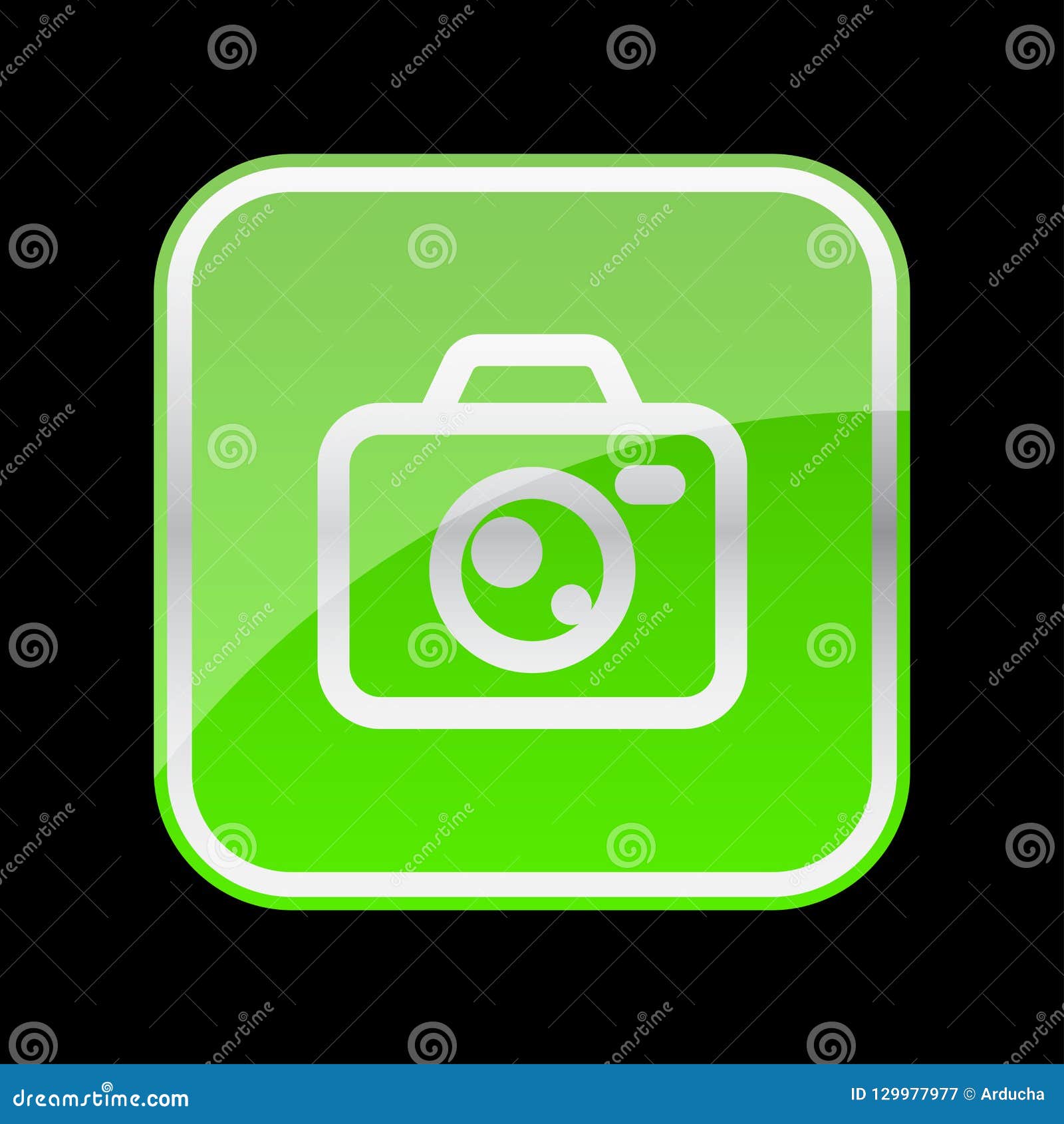 Camera Shoot Outline Icon Button Stock Vector - Illustration of camera ...