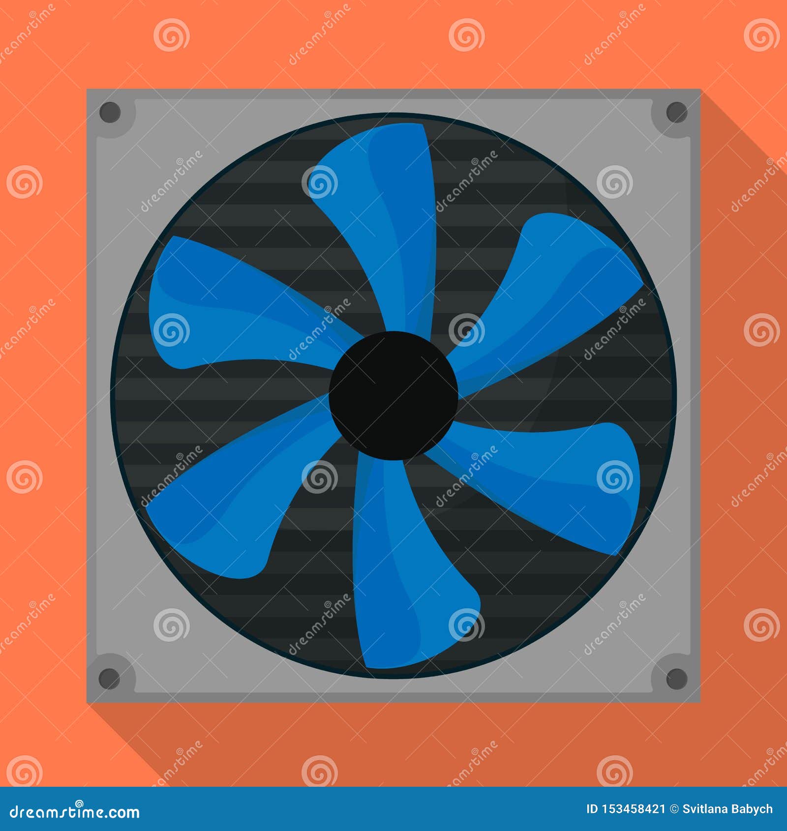 Vector Design of Computer and Cooler Logo. Collection of Computer and ...