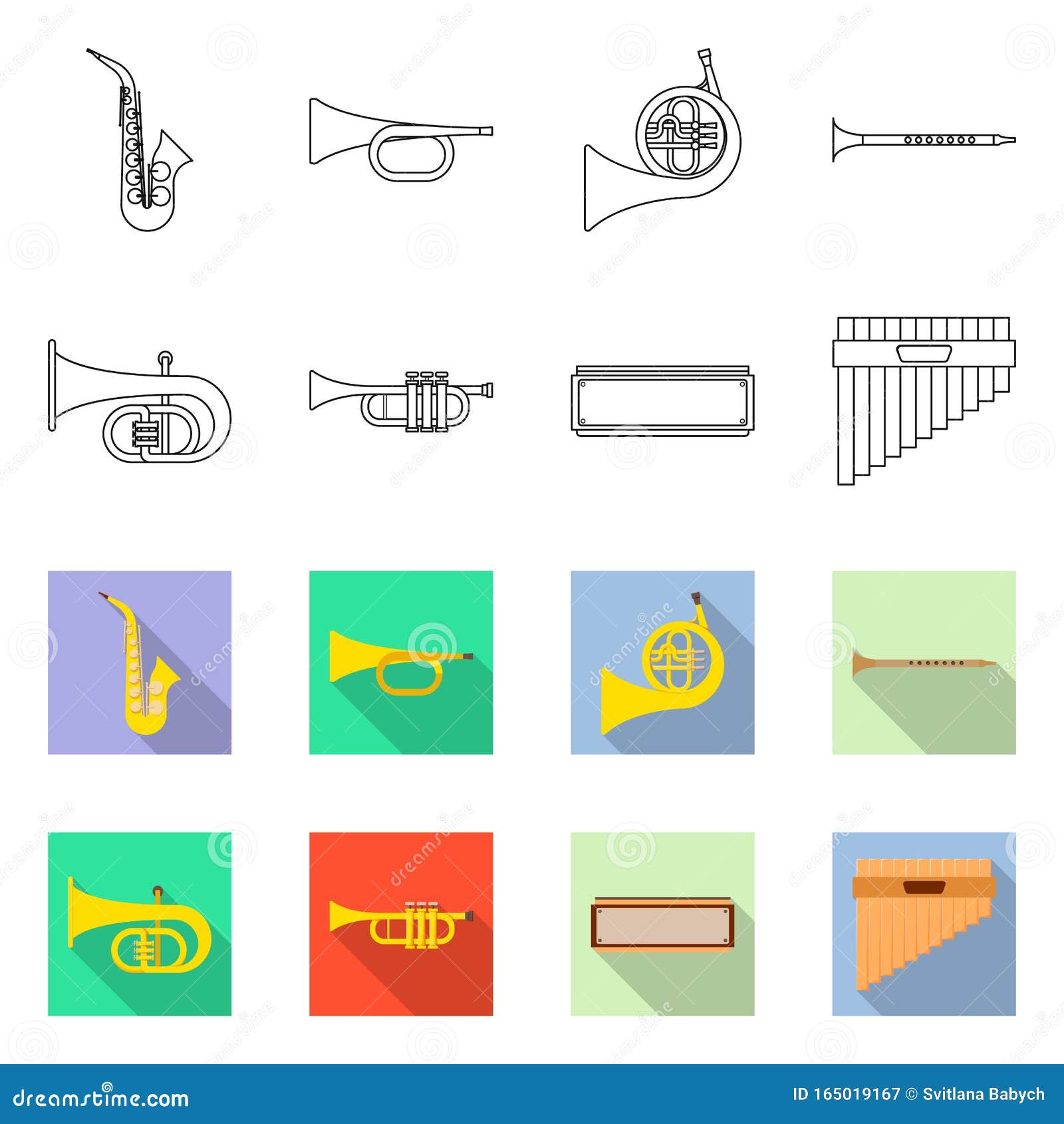 Vector Design of Concert and Classical Logo. Set of Concert and ...