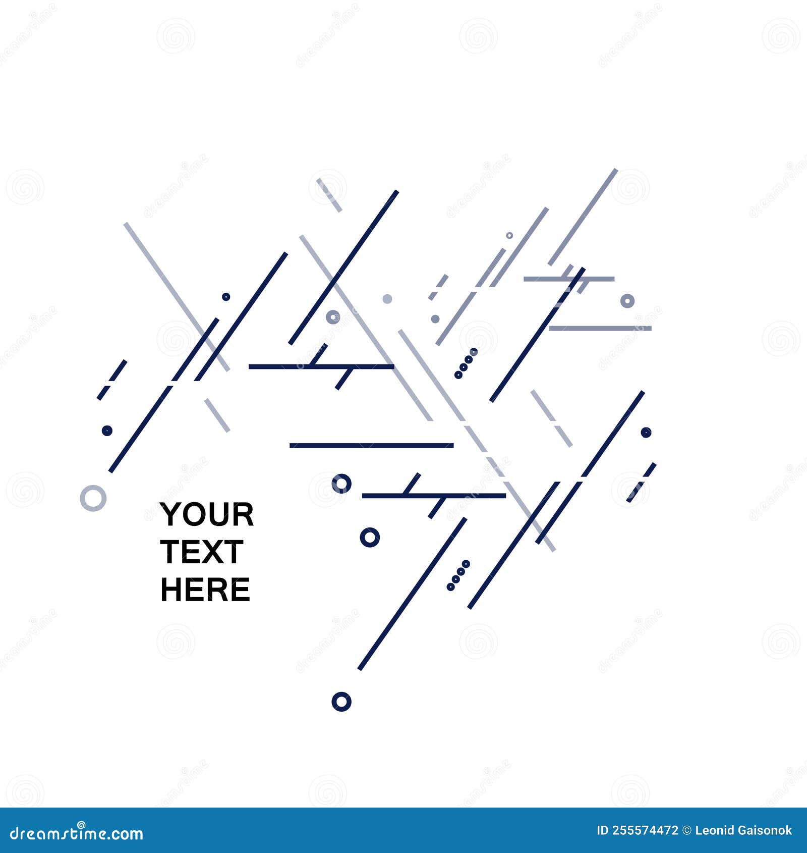 Vector Design with Connect Blue Triangles and Lines. Business and ...