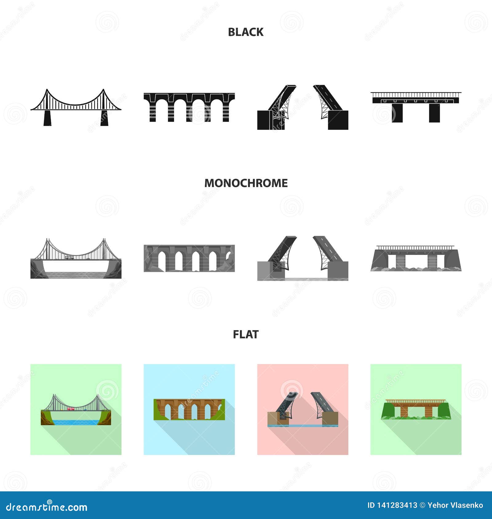 Isolated Object of Connection and Design Symbol. Collection of ...