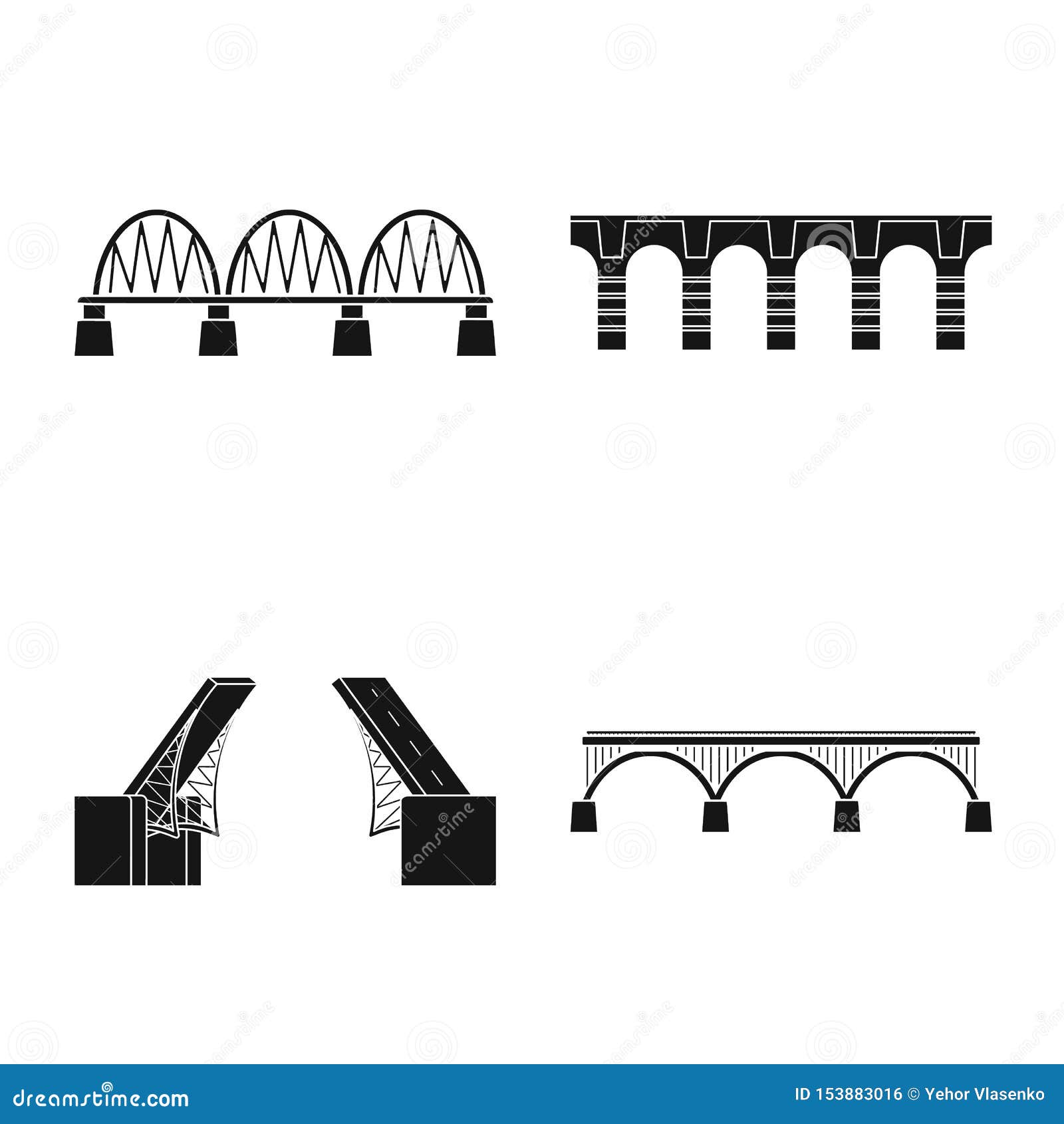 Isolated Object Of Construct And Side Icon Collection Of Construct And Bridge Vector Icon For