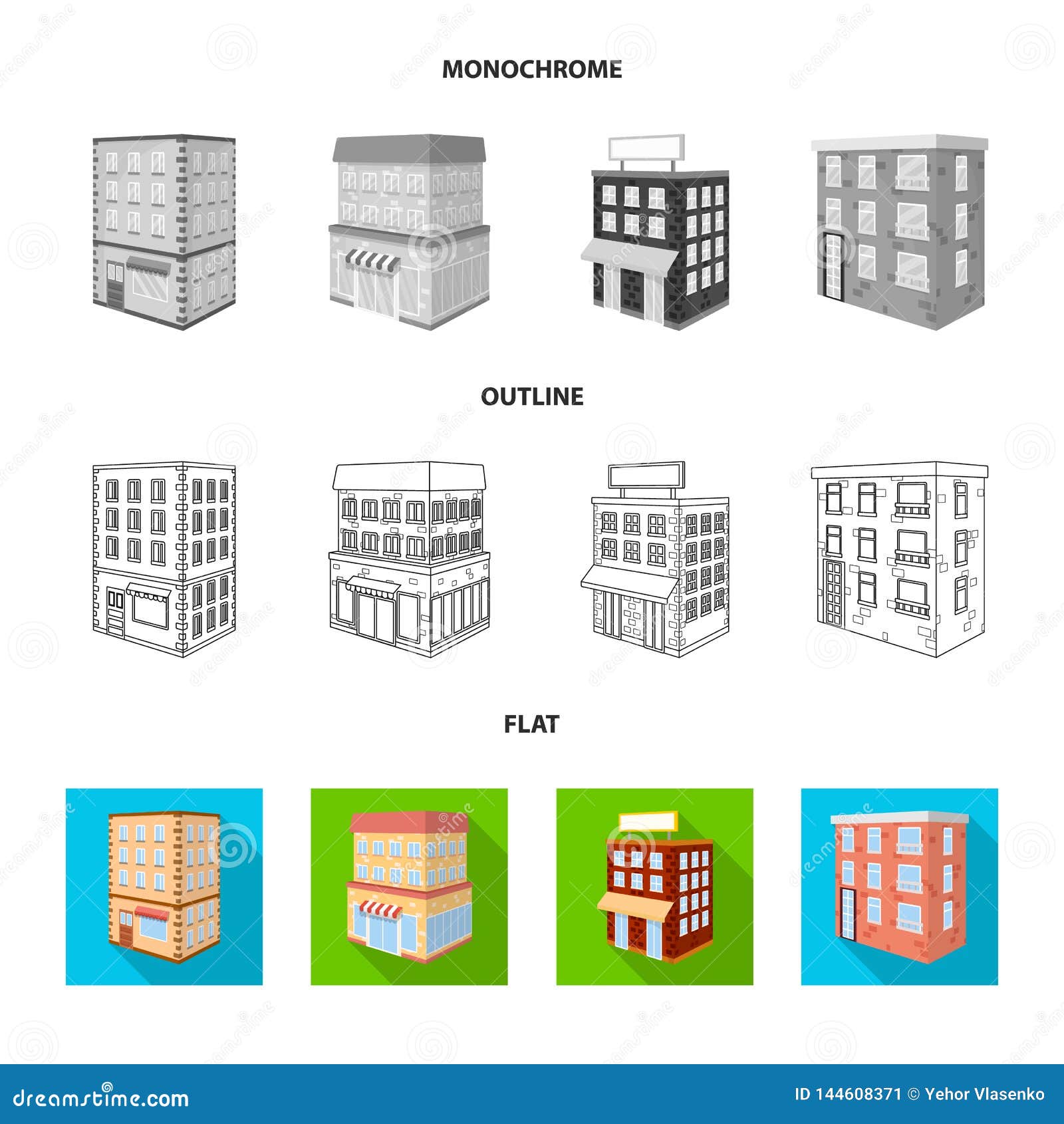 Vector Design of Construction and Building Sign. Set of Construction ...