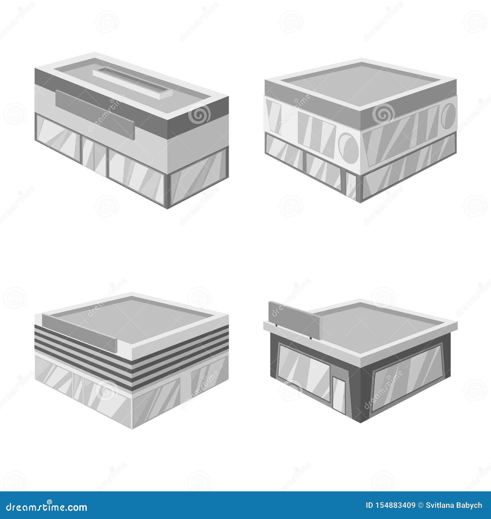 Vector Design of Construction and Showcase Icon. Set of Construction ...
