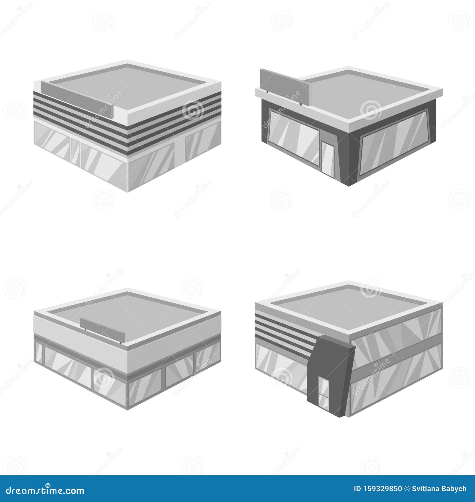 Vector Design of Construction and Showcase Logo. Set of Construction ...