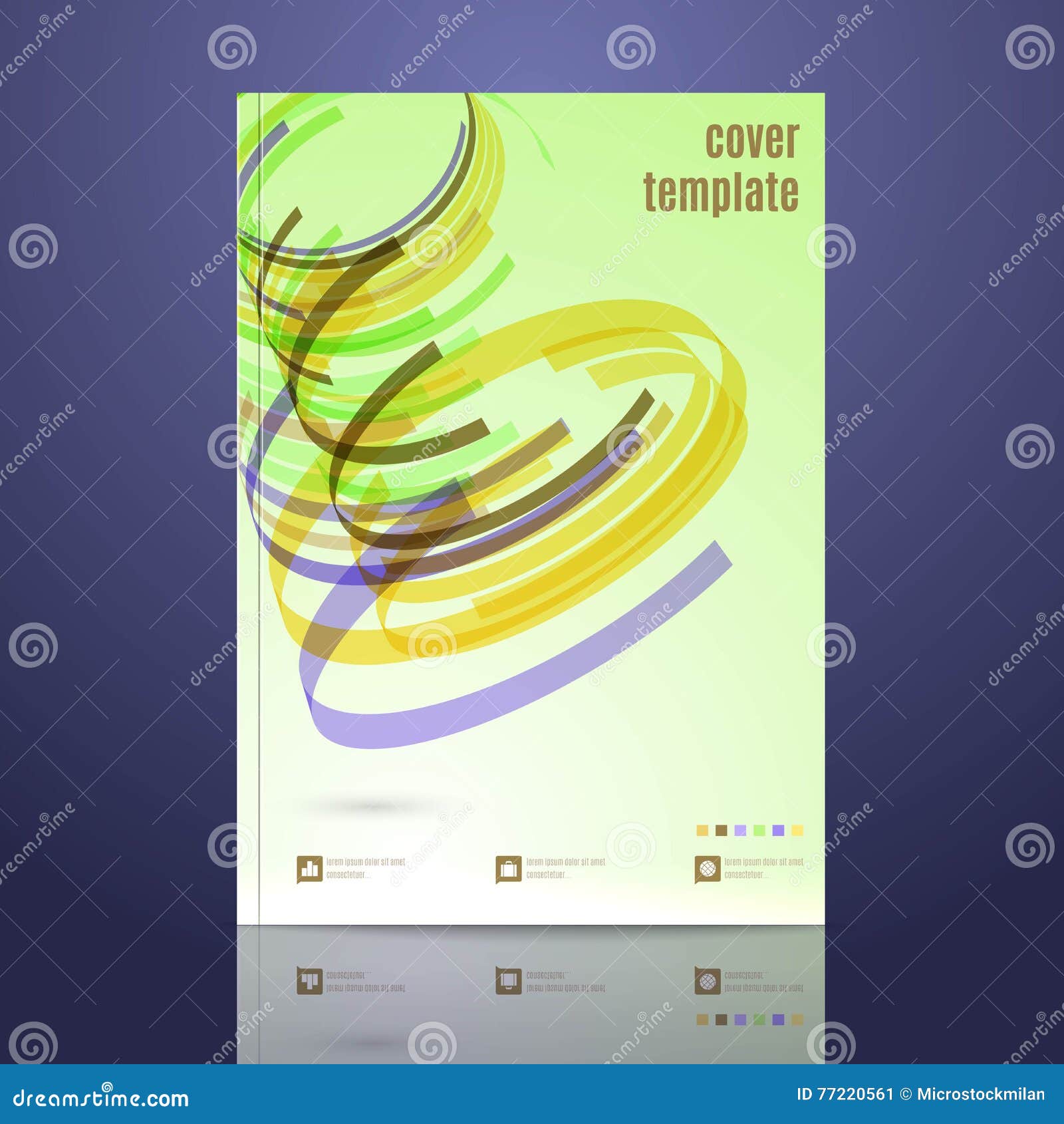 Vector Design for Cover Layout in A4 Size. Stock Vector - Illustration ...