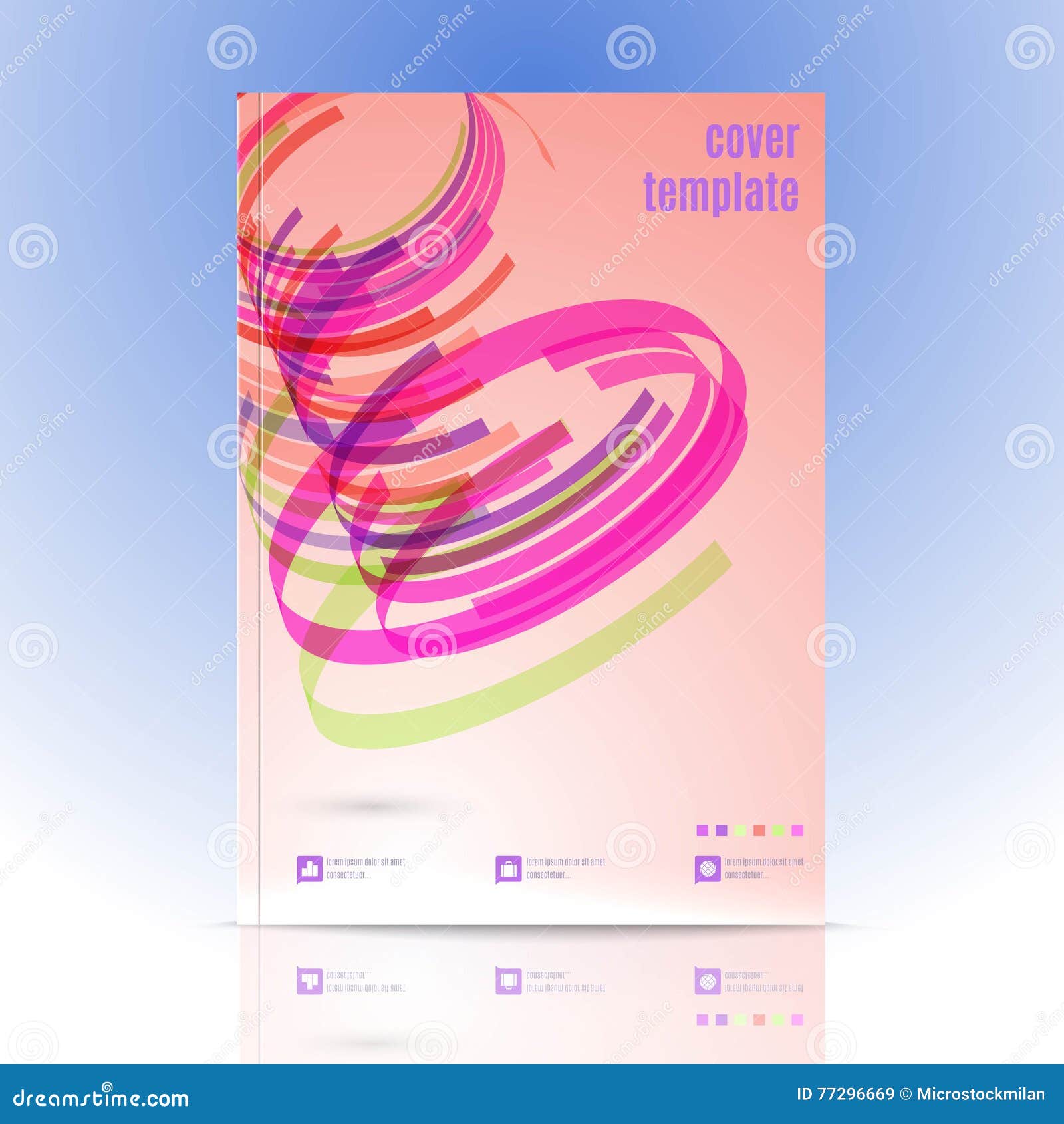 Vector Design for Cover Layout in A4 Size. Stock Vector - Illustration ...