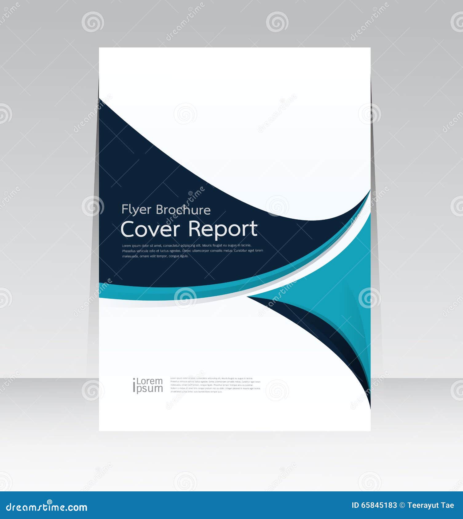 Vector Design For Cover Report Annual Flyer Poster In A4 Size ...