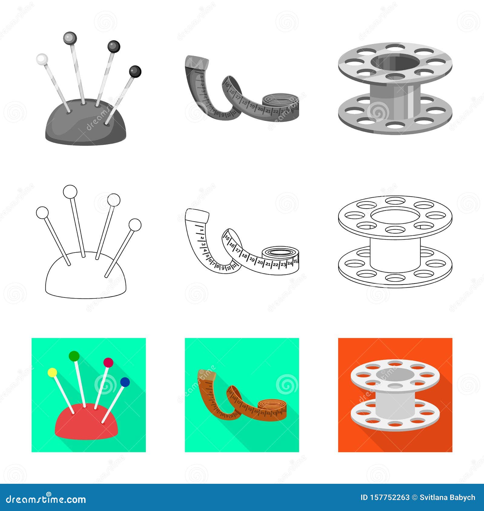 Isolated Object of Craft and Handcraft Icon. Collection of Craft and ...