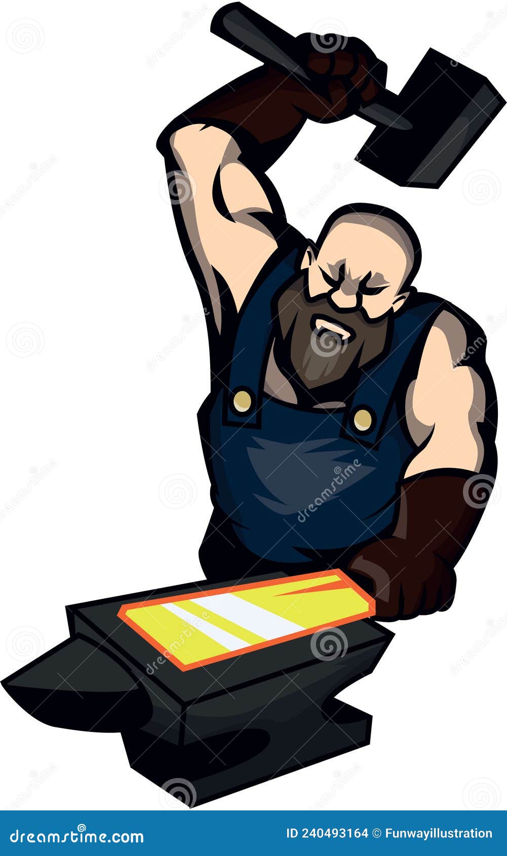 Blacksmith Vector Design Creative Art Stock Vector - Illustration of ...