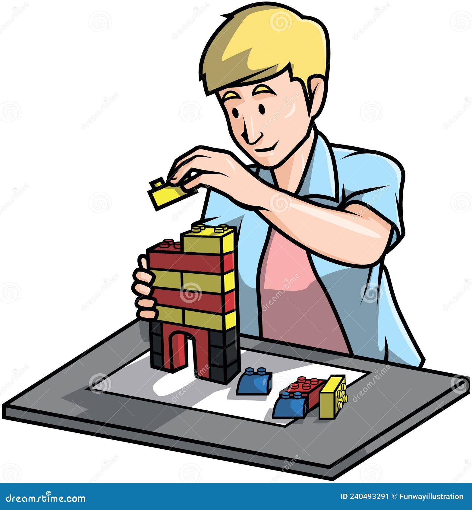 Lego Builder Vector Design Creative Art Stock Vector - Illustration of ...