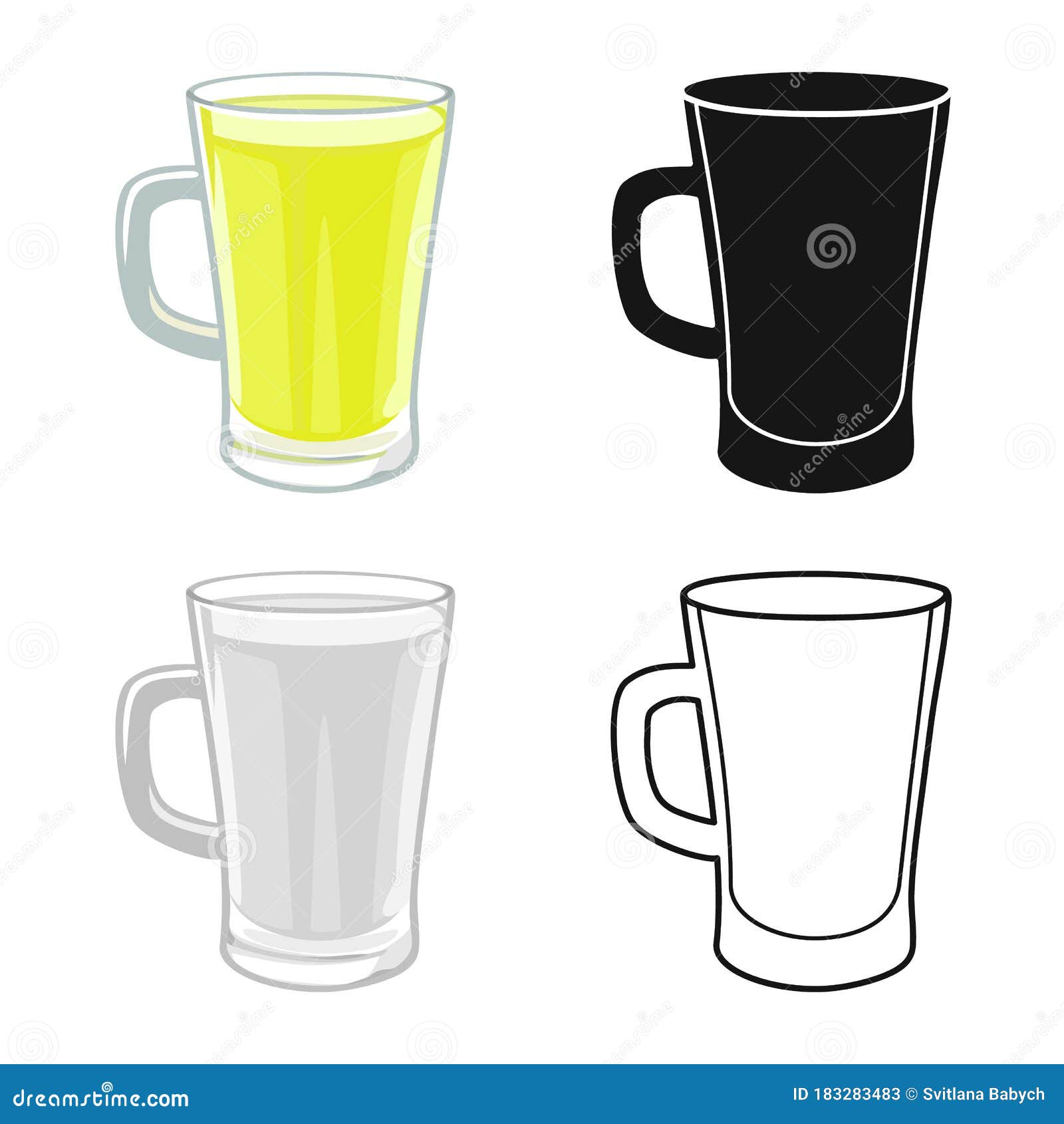 Vector Design of Cup and Juice Icon. Web Element of Cup and Sugar Stock ...