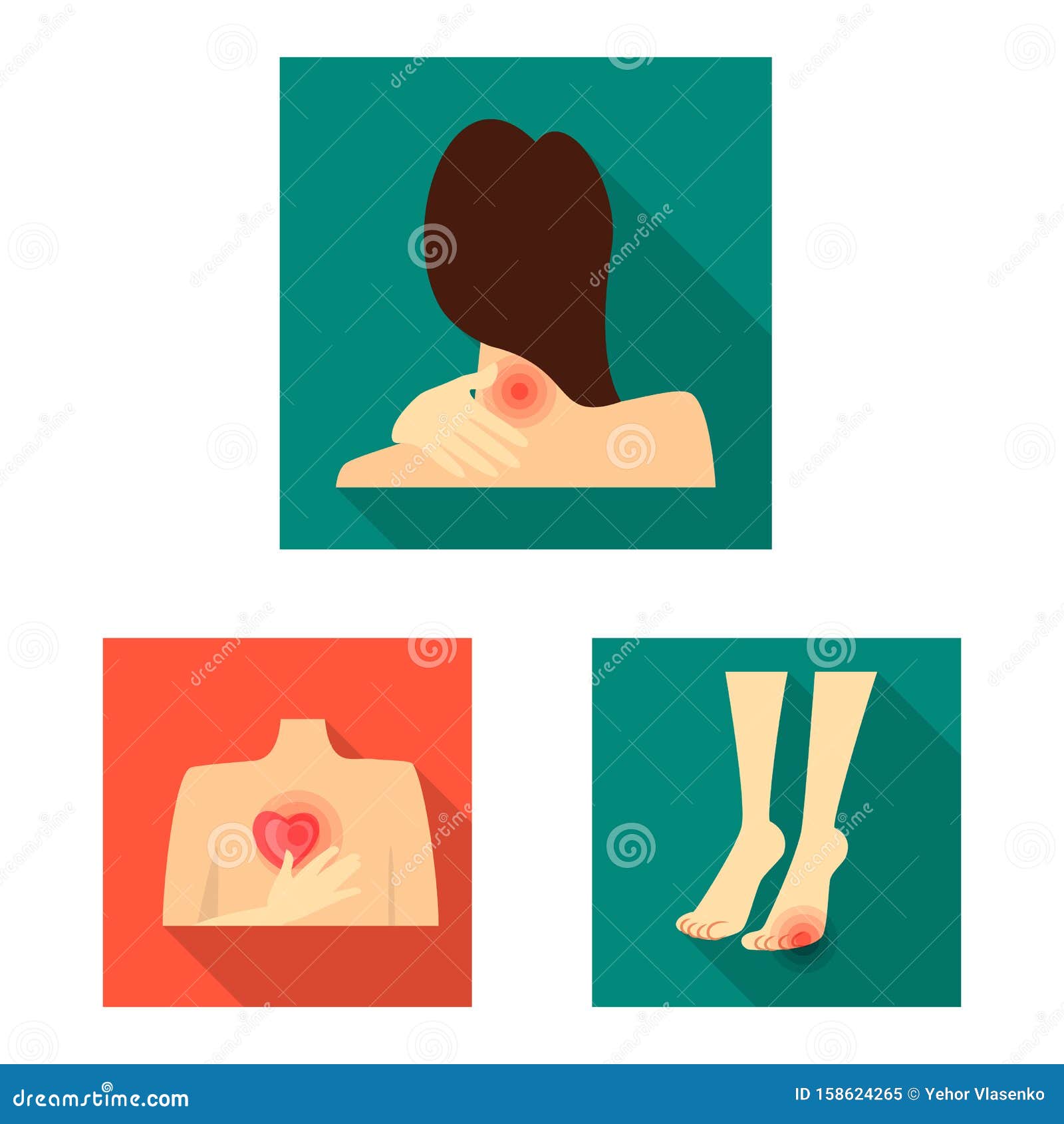 Vector Design of Damage and Wound Sign. Set of Damage and Rendering ...