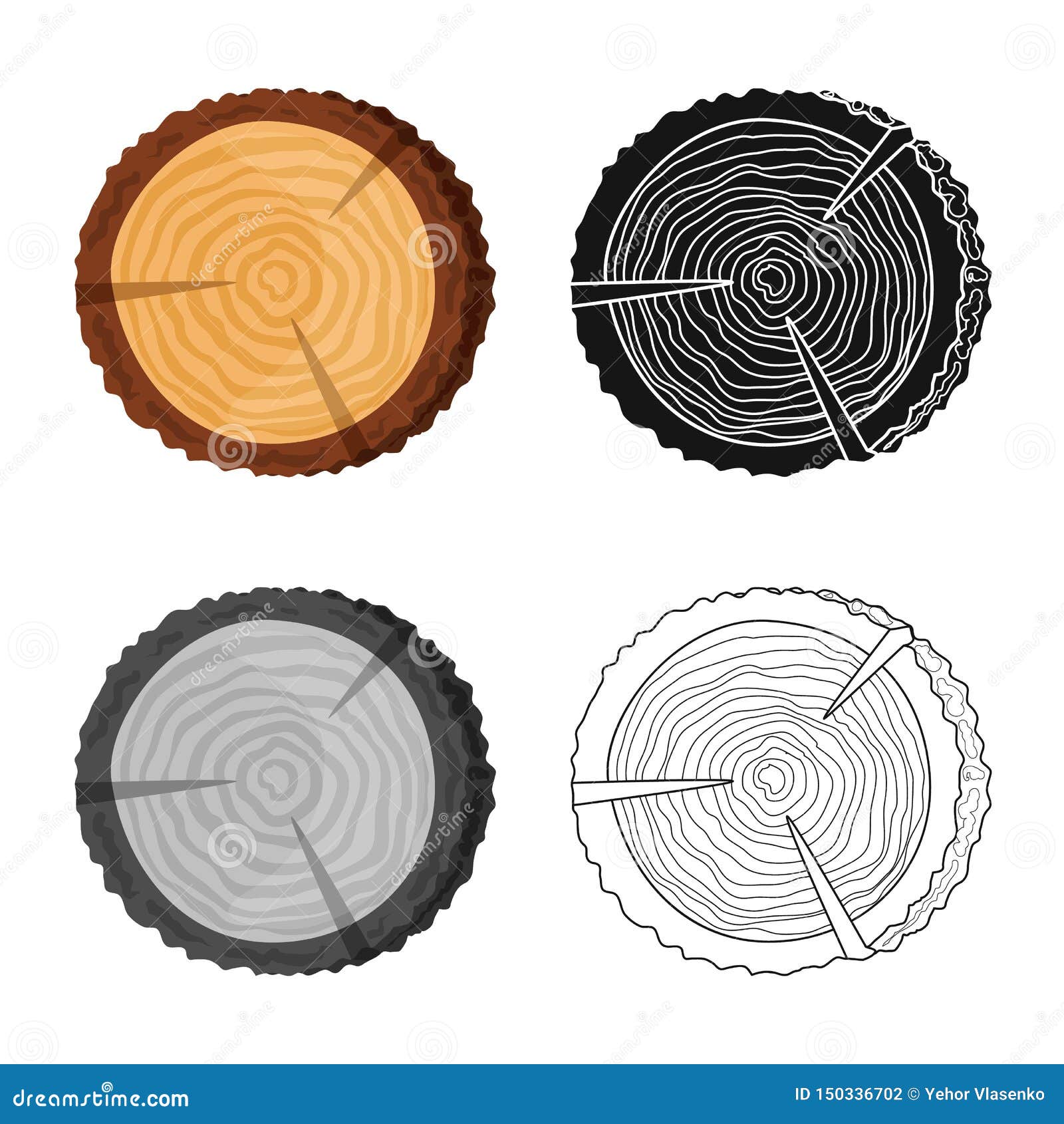 Vector Design of Deck and Timber Logo. Set of Deck and Texture Stock ...