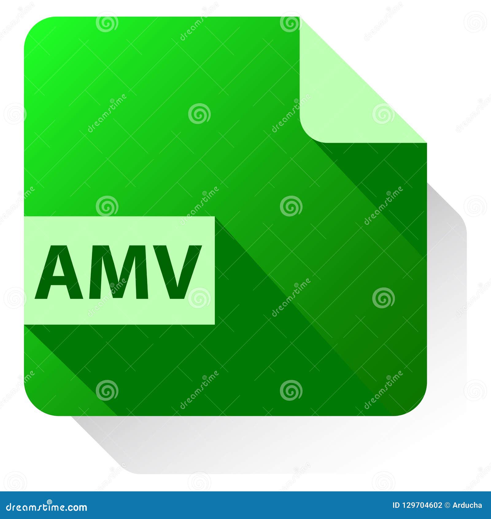 Amv format video icon stock vector. Illustration of data - 129704602