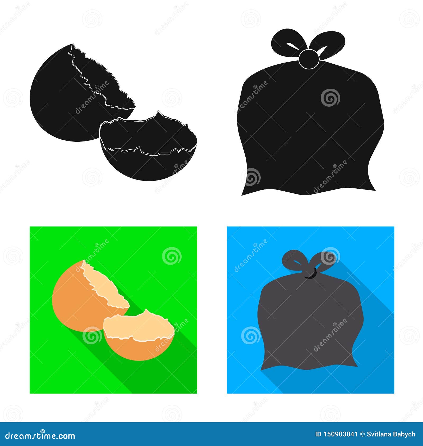 Vector Design of Dump and Sort Icon. Set of Dump and Junk Stock Symbol ...