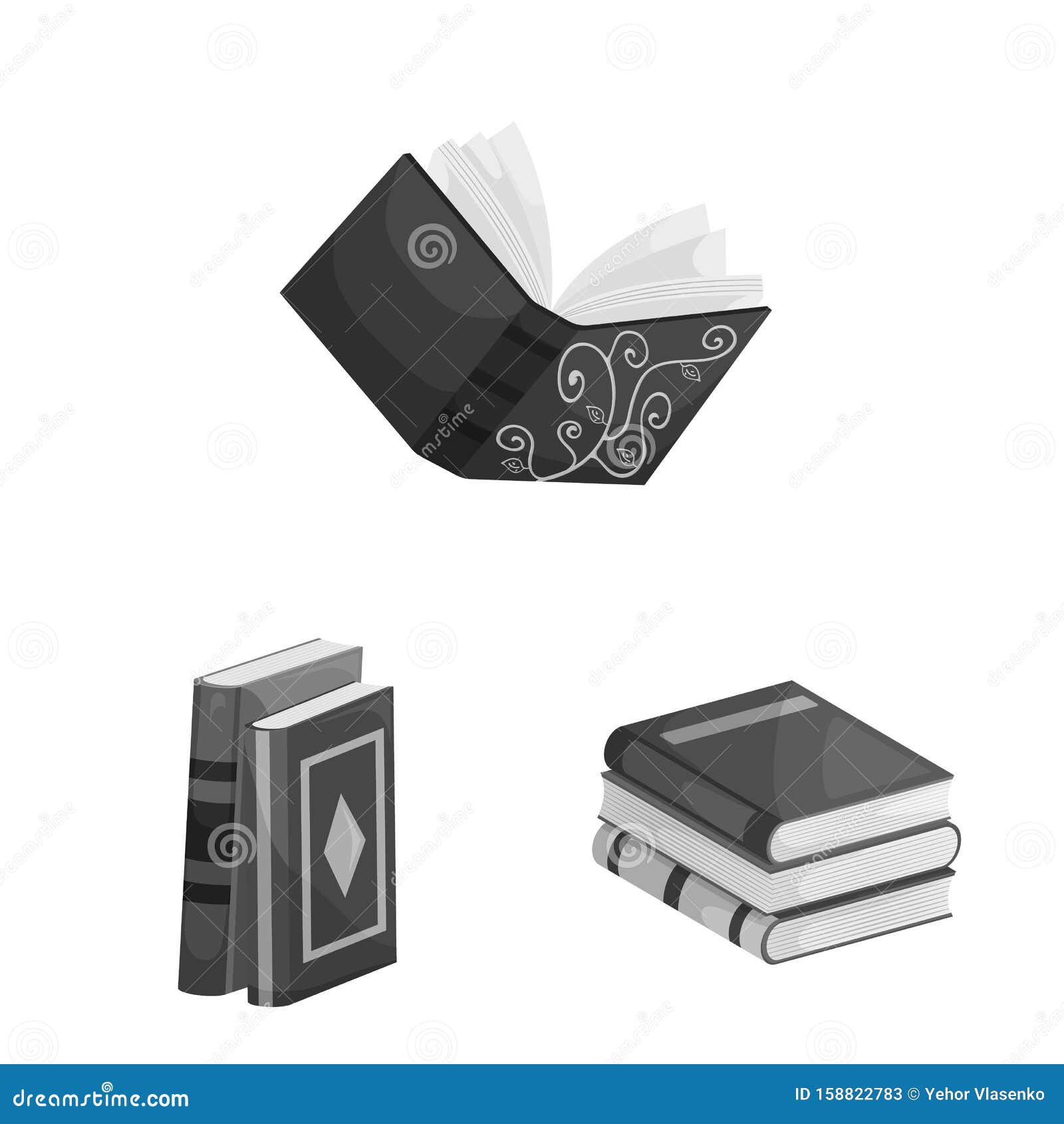 Vector Design of Education and Source Symbol. Set of Education and ...