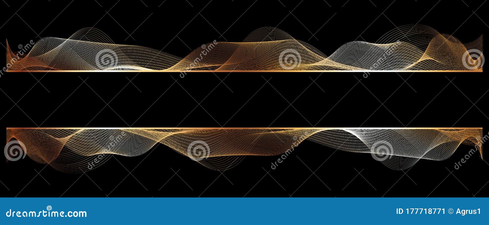 Abstract Gold Wave Lines on Black Background Stock Vector ... Abstract Gold Wave Lines on Black Background Stock Vector ...