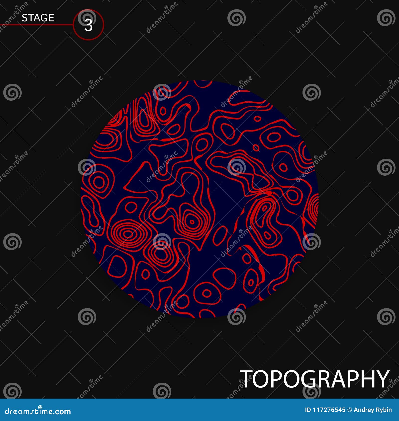 Vector topography map stock vector. Illustration of relief - 117276545