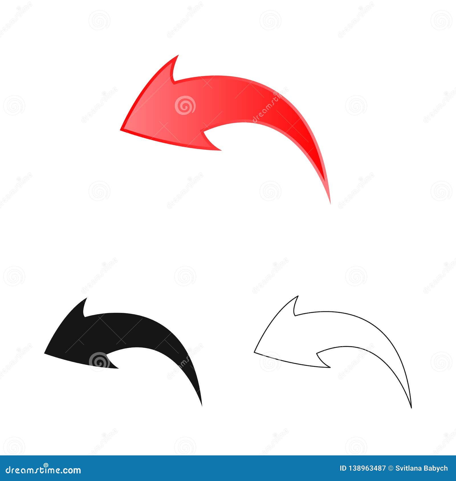 Vector Design of Element and Arrow Icon. Collection of Element and ...