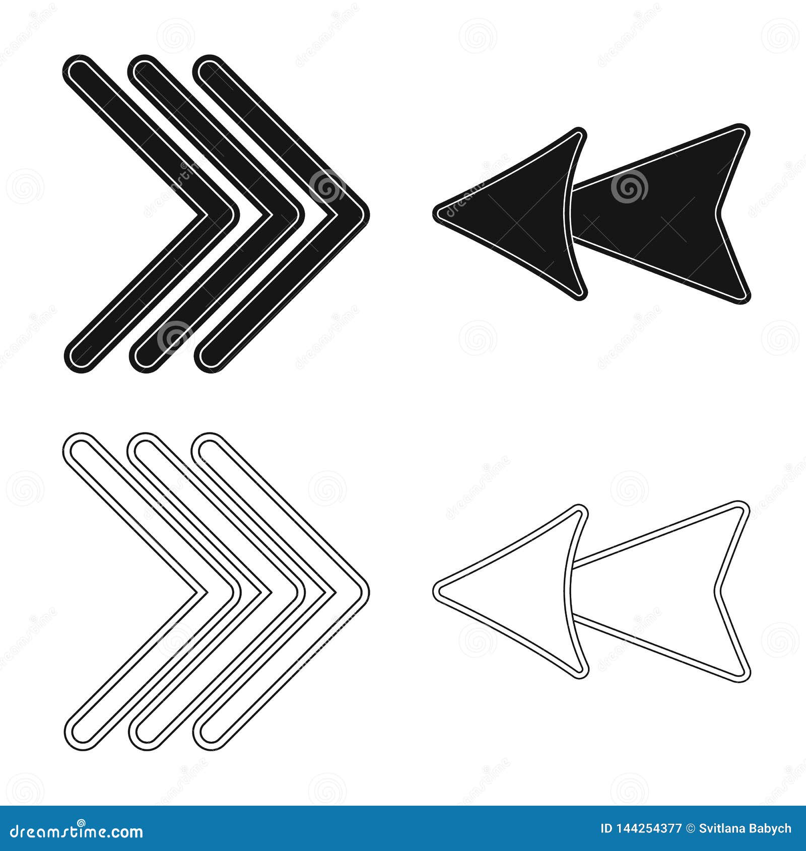 Vector Design of Element and Arrow Icon. Collection of Element and ...