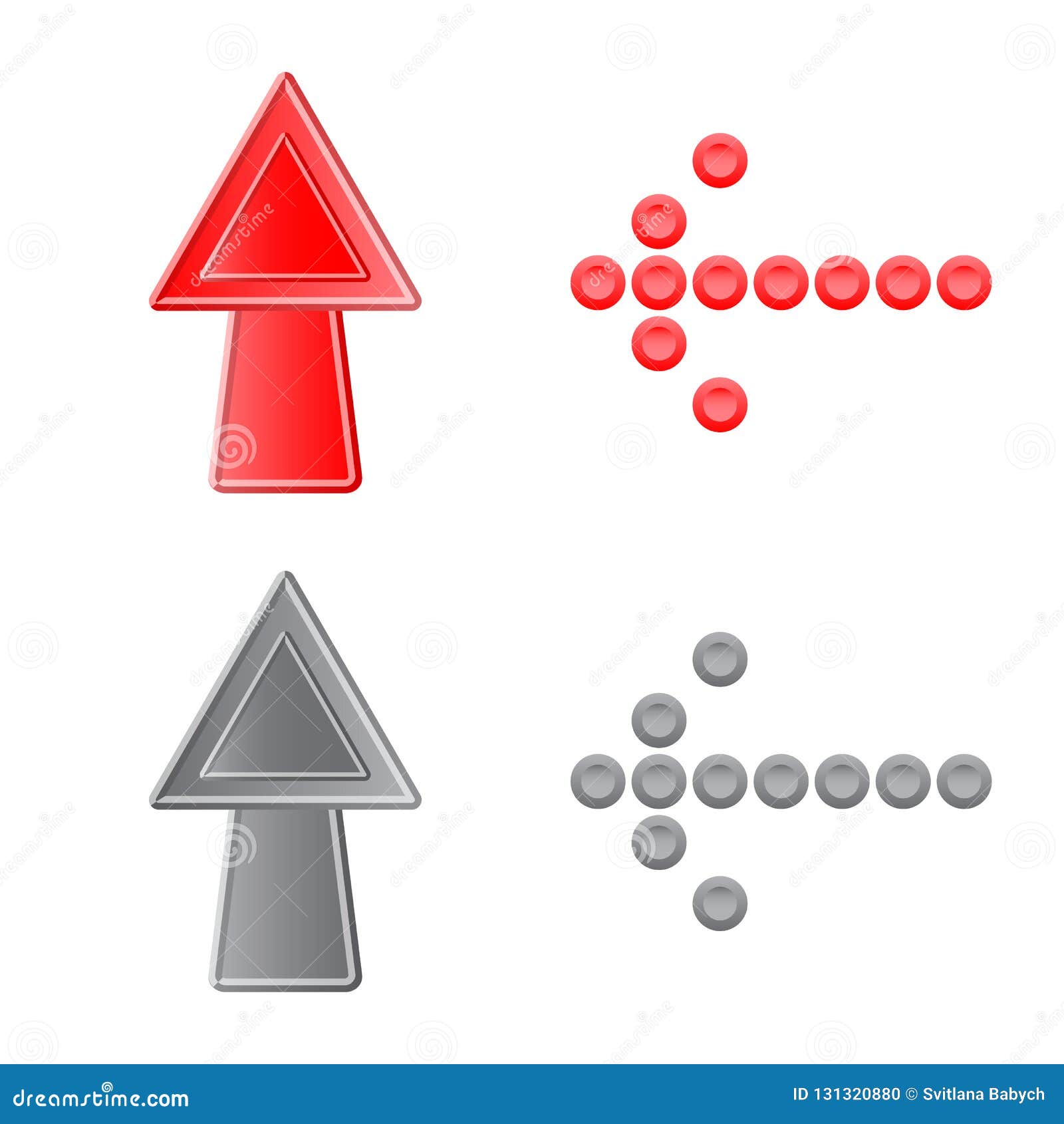 Vector Design of Element and Arrow Sign. Collection of Element and ...