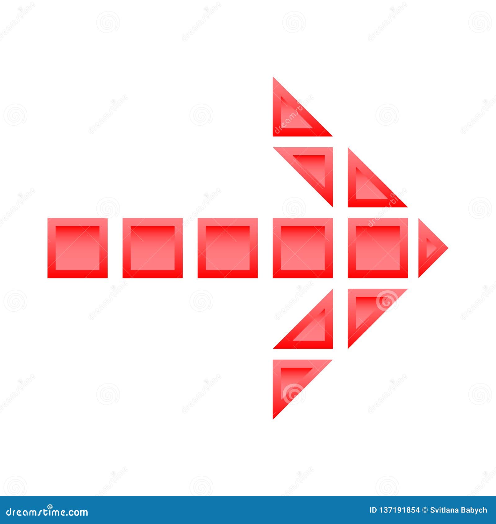 Isolated Object of Element and Arrow Icon. Set of Element and Direction ...