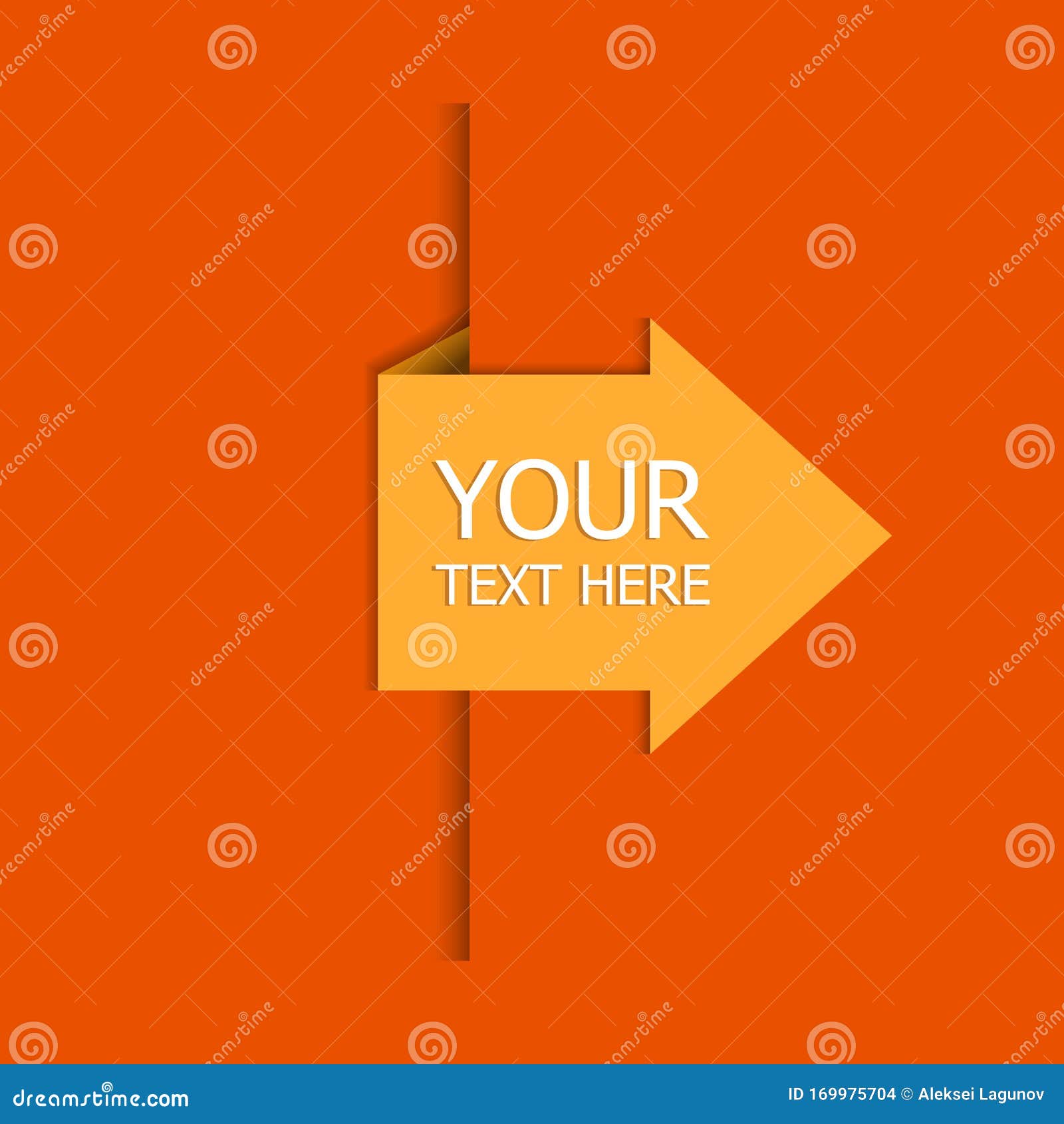 Vector Design Element, Bright Paper Arrow, Frame Template, Geometric ...