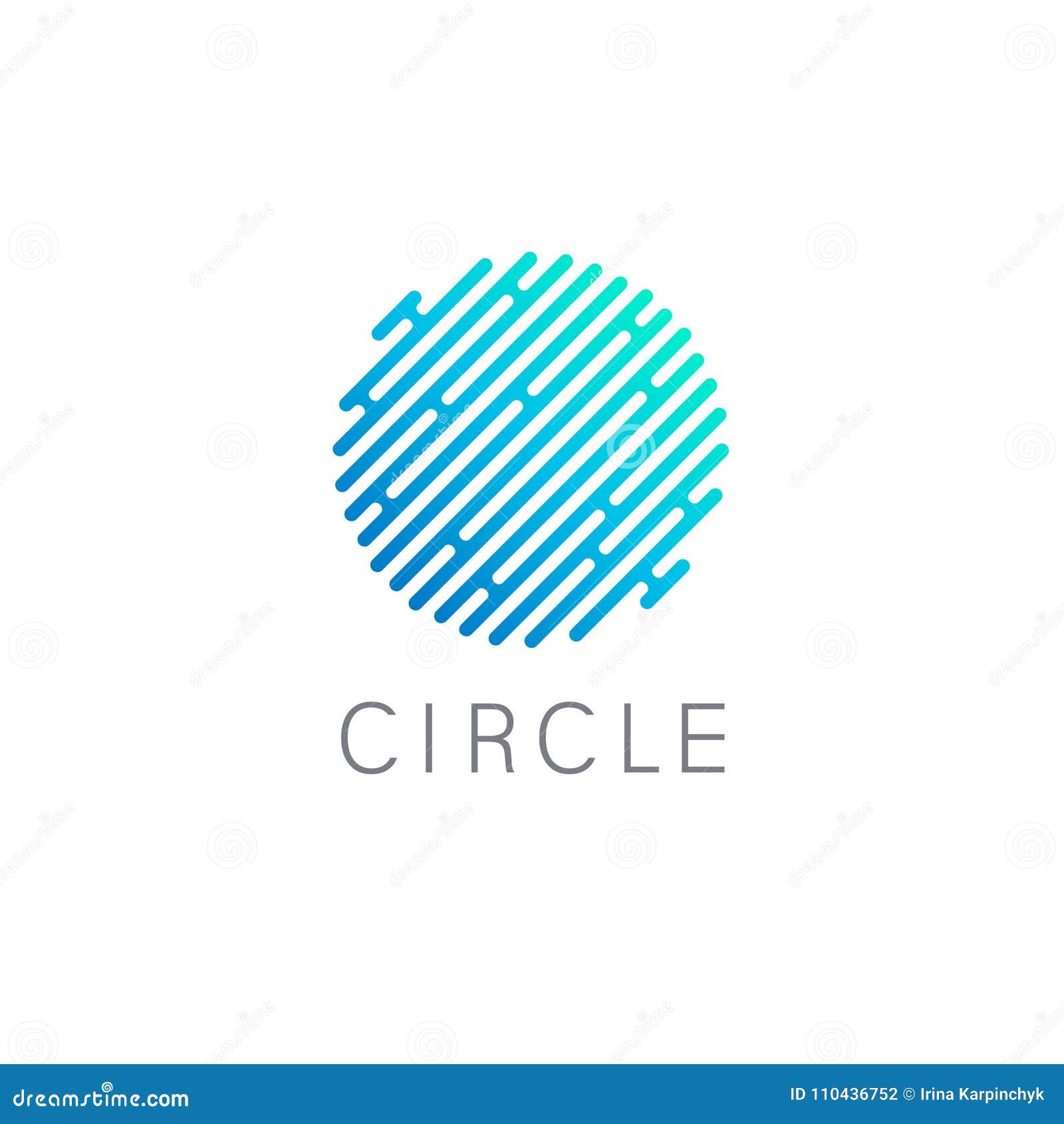 Vector Design Element for Business. Blue Circle Sign Stock Vector ...