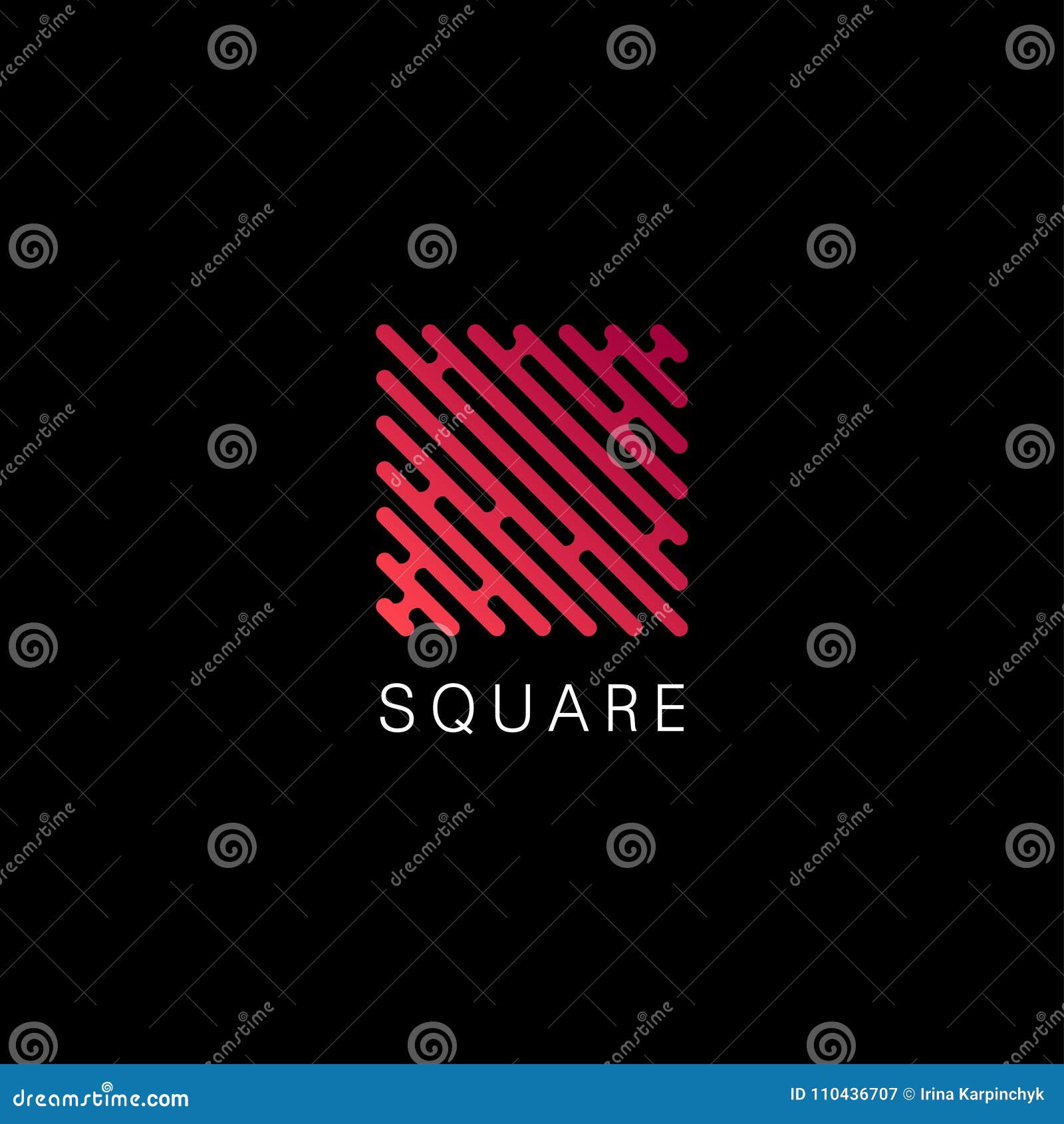Vector Design Element for Business. Red Square Sign Stock Vector ...